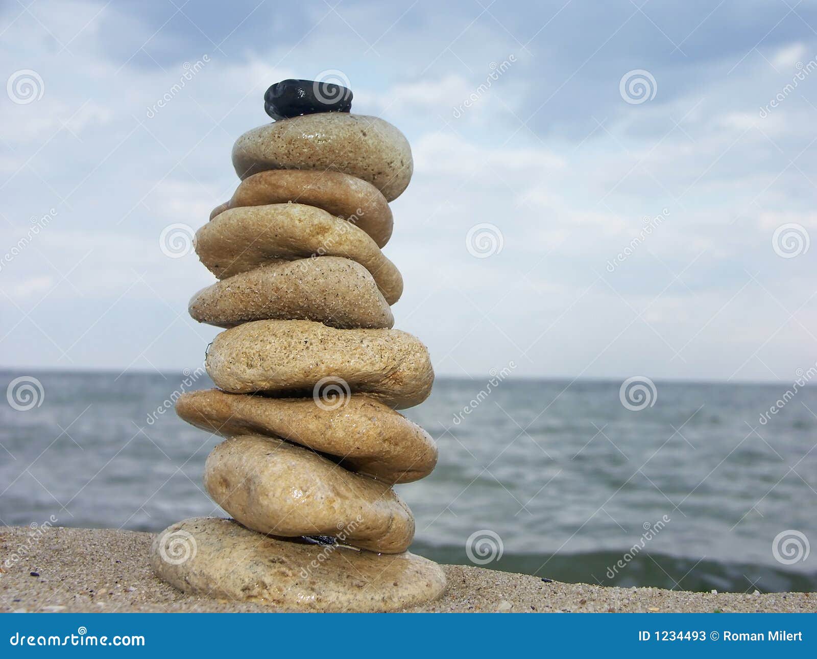 Balanced stones stock image. Image of balance, spirit - 1234493