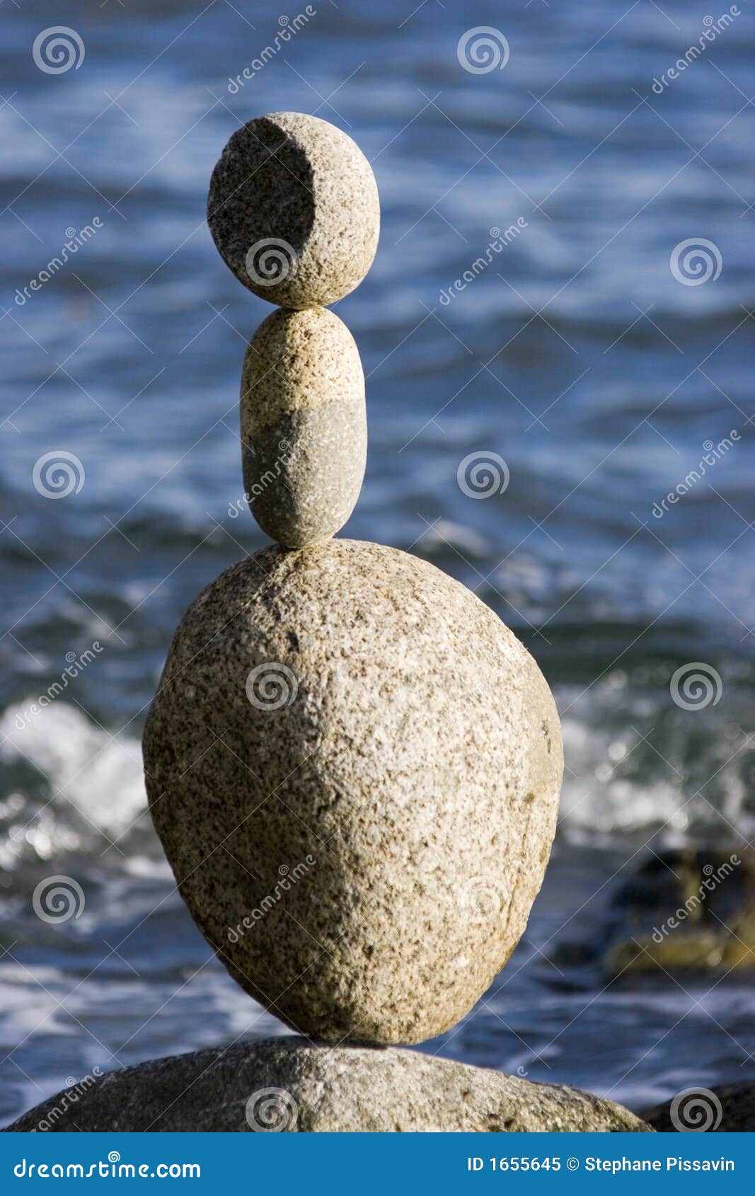 Balanced stones stock image. Image of meditation, rock - 1655645