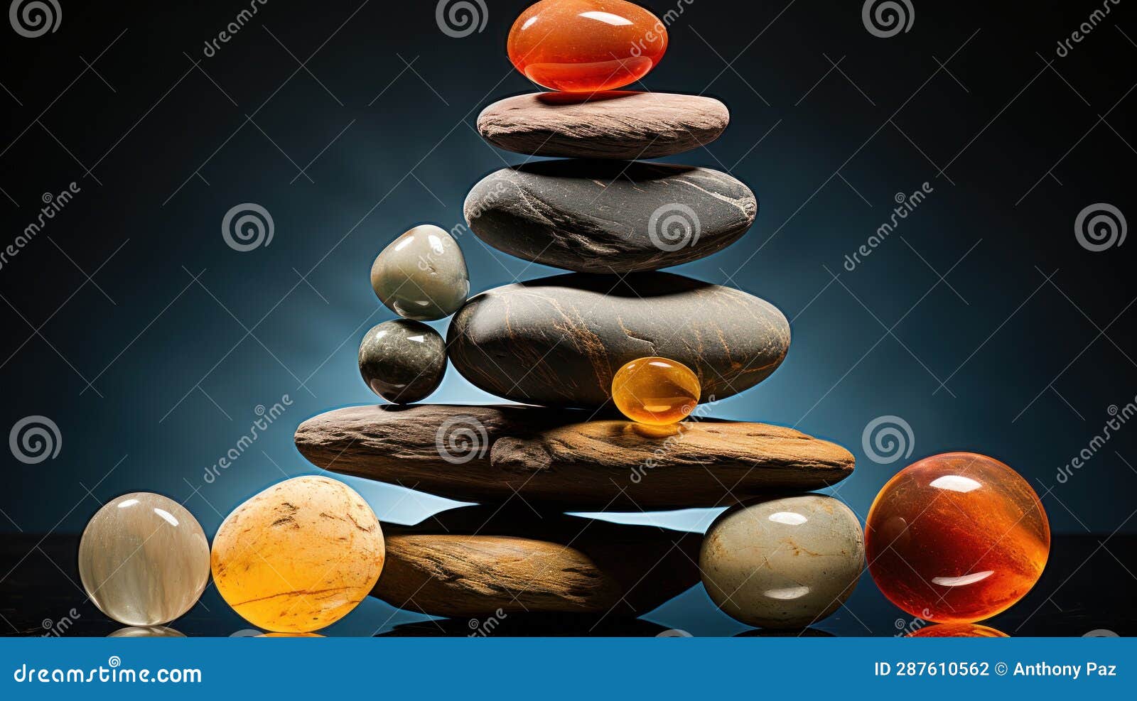 Balanced Stones: a Gravity-Defying Sculpture of Harmony. Generative AI ...