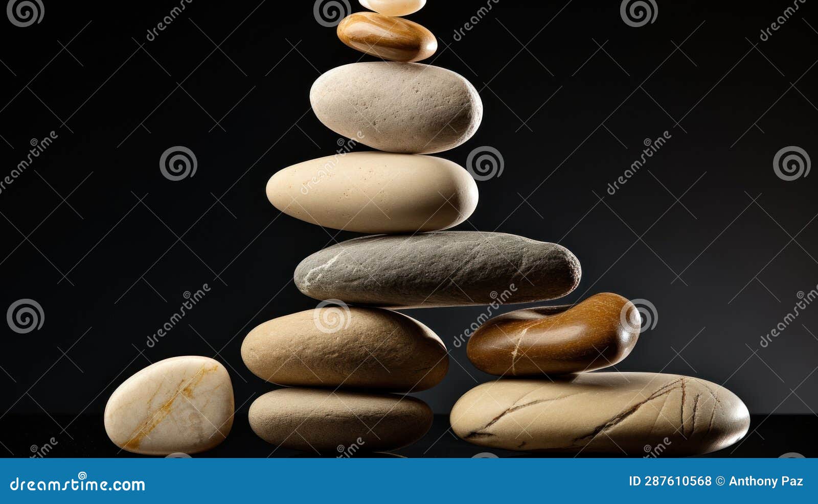 Balanced Stones: a Gravity-Defying Sculpture of Harmony. Generative AI ...
