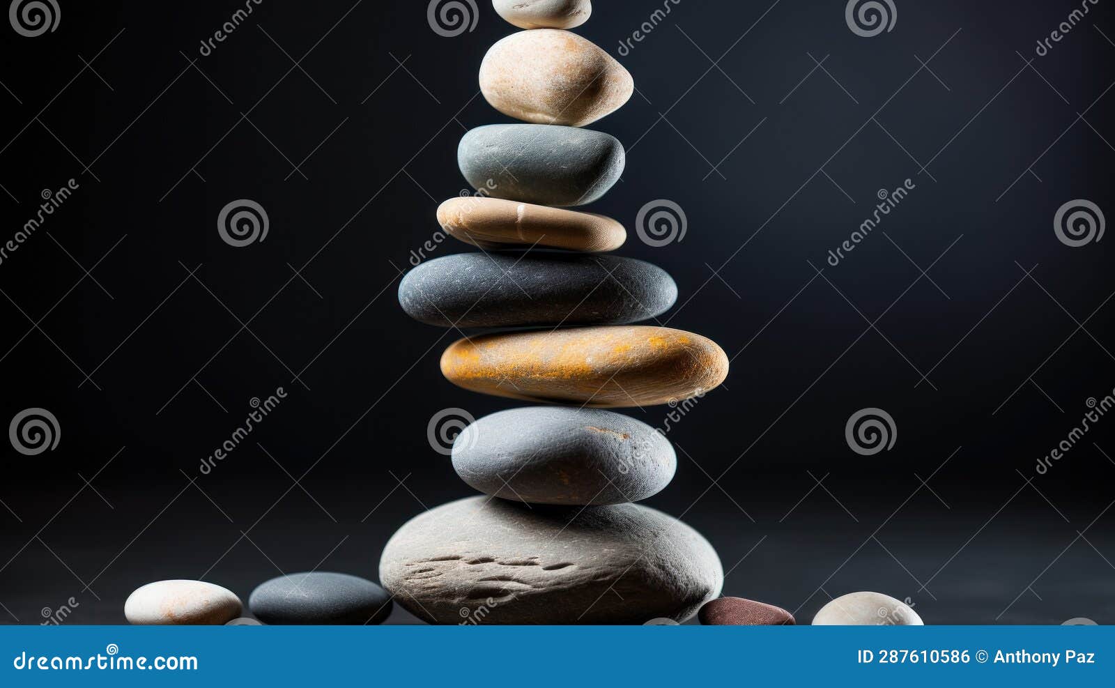 Balanced Stones: a Gravity-Defying Sculpture of Harmony. Generative AI ...