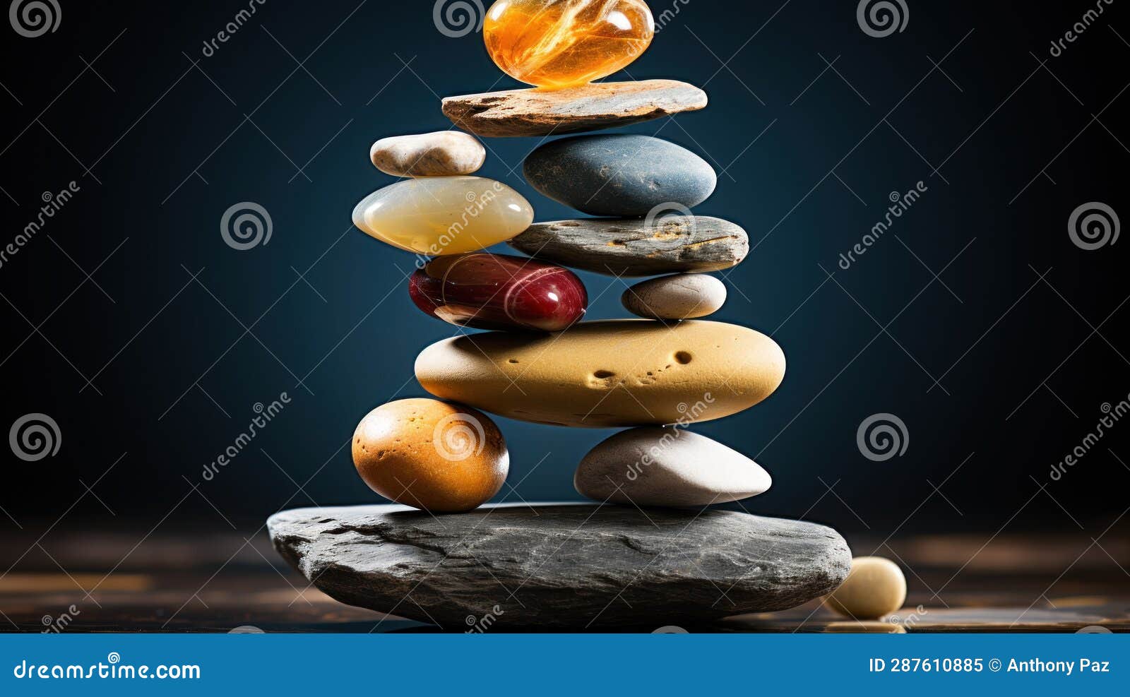 Balanced Stones: a Gravity-Defying Sculpture of Harmony. Generative AI ...