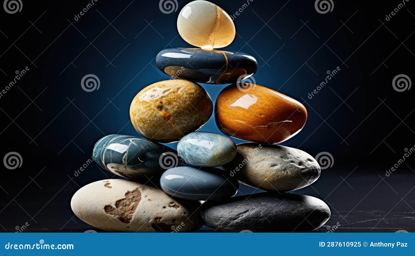 Balanced Stones: a Gravity-Defying Sculpture of Harmony. Generative AI ...