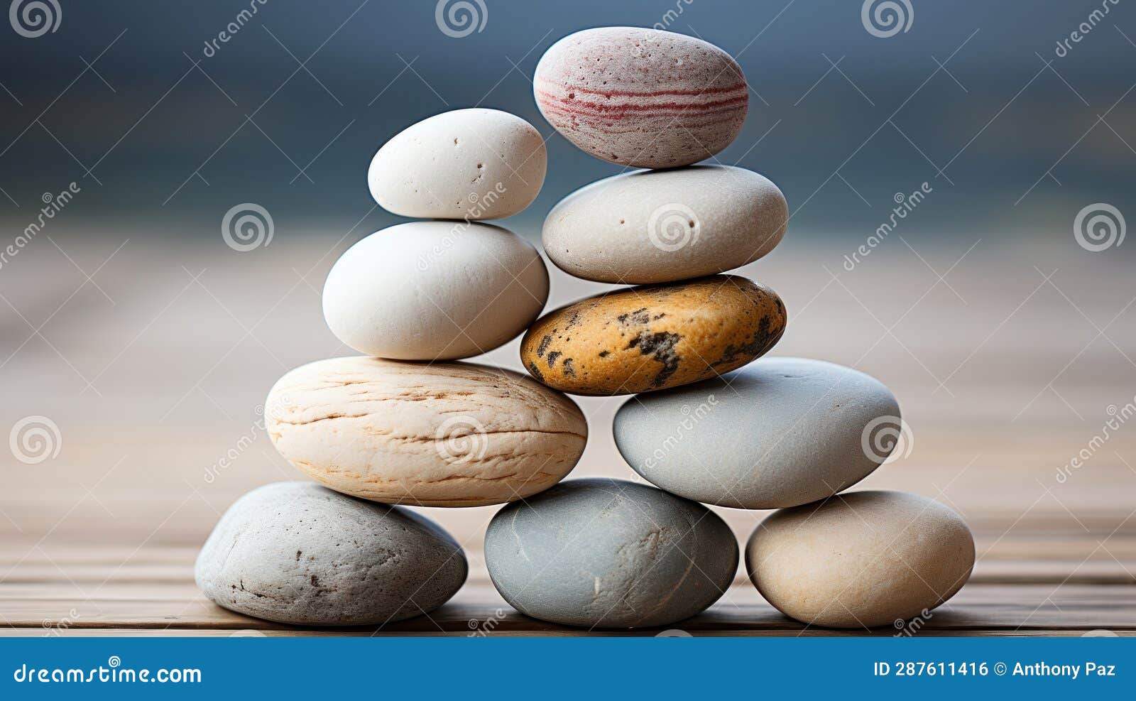 Balanced Stones: a Gravity-Defying Sculpture of Harmony. Generative AI ...