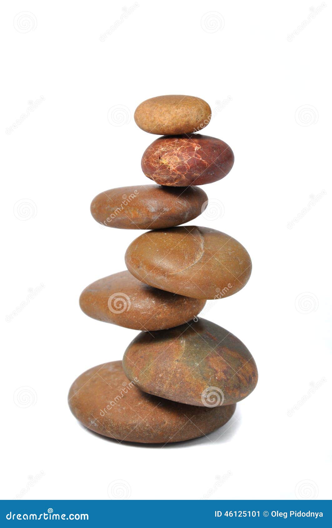 Balanced Stones Isolated Over White Stock Image - Image of experience ...