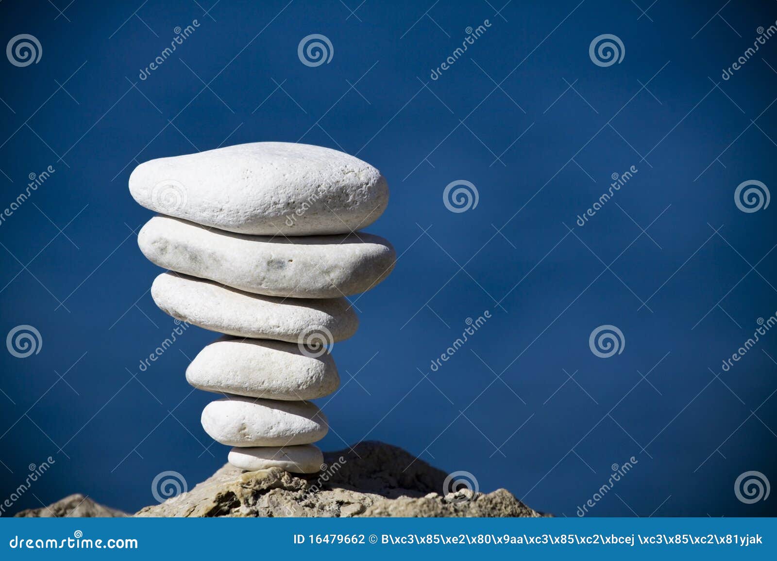 Balanced stones stack stock photo. Image of serene, balance - 16479662