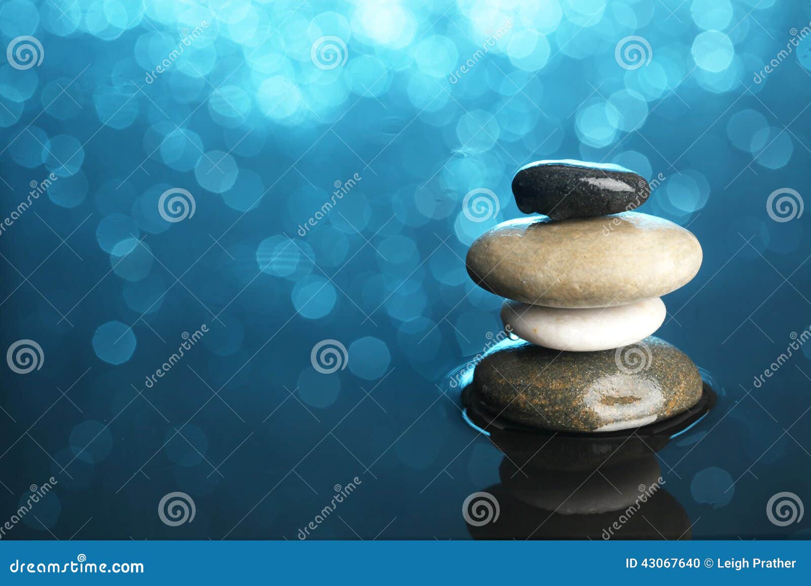 Balanced stones in water stock photo. Image of glow, stones - 43067640
