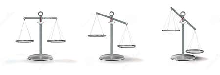 Balanced and Unbalanced Scale Stock Image - Image of balance, metaphor ...