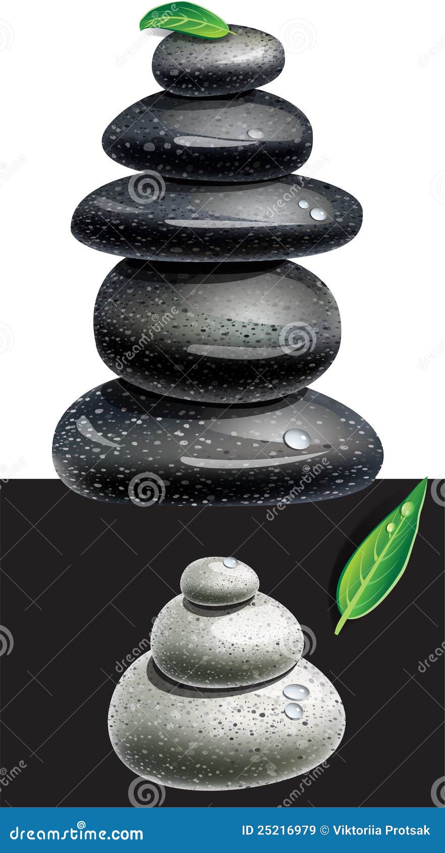 Balanced Zen stones stock vector. Illustration of relaxation - 25216979