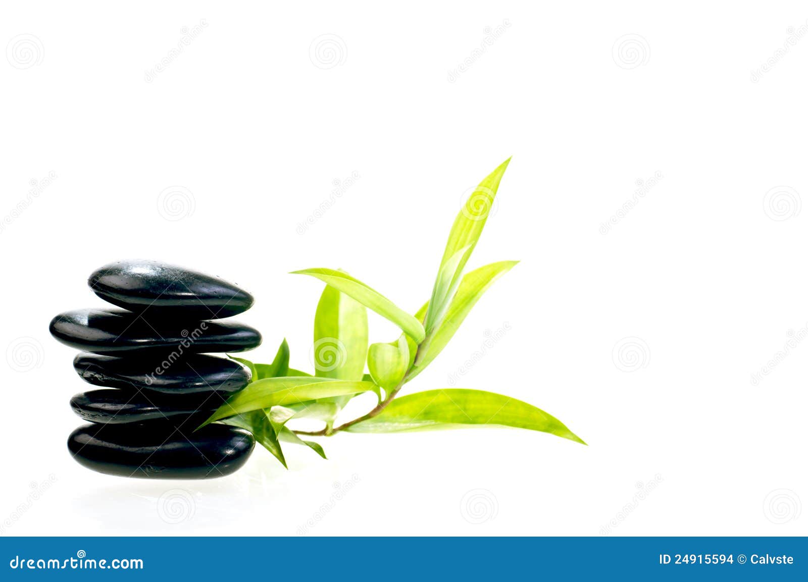 Balanced Zen Stones with Bamboo Stock Photo - Image of meditation ...
