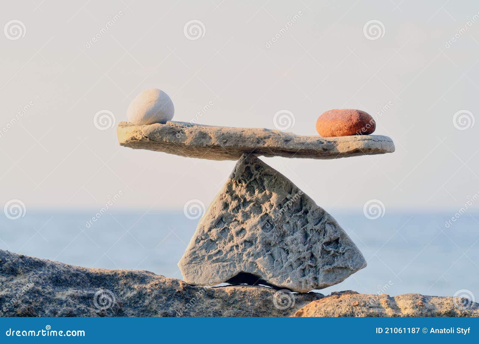 Balancing stock image. Image of ocean, parity, rocky - 21061187