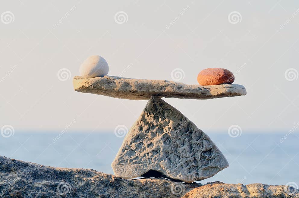 Balancing stock image. Image of ocean, parity, rocky - 21061187