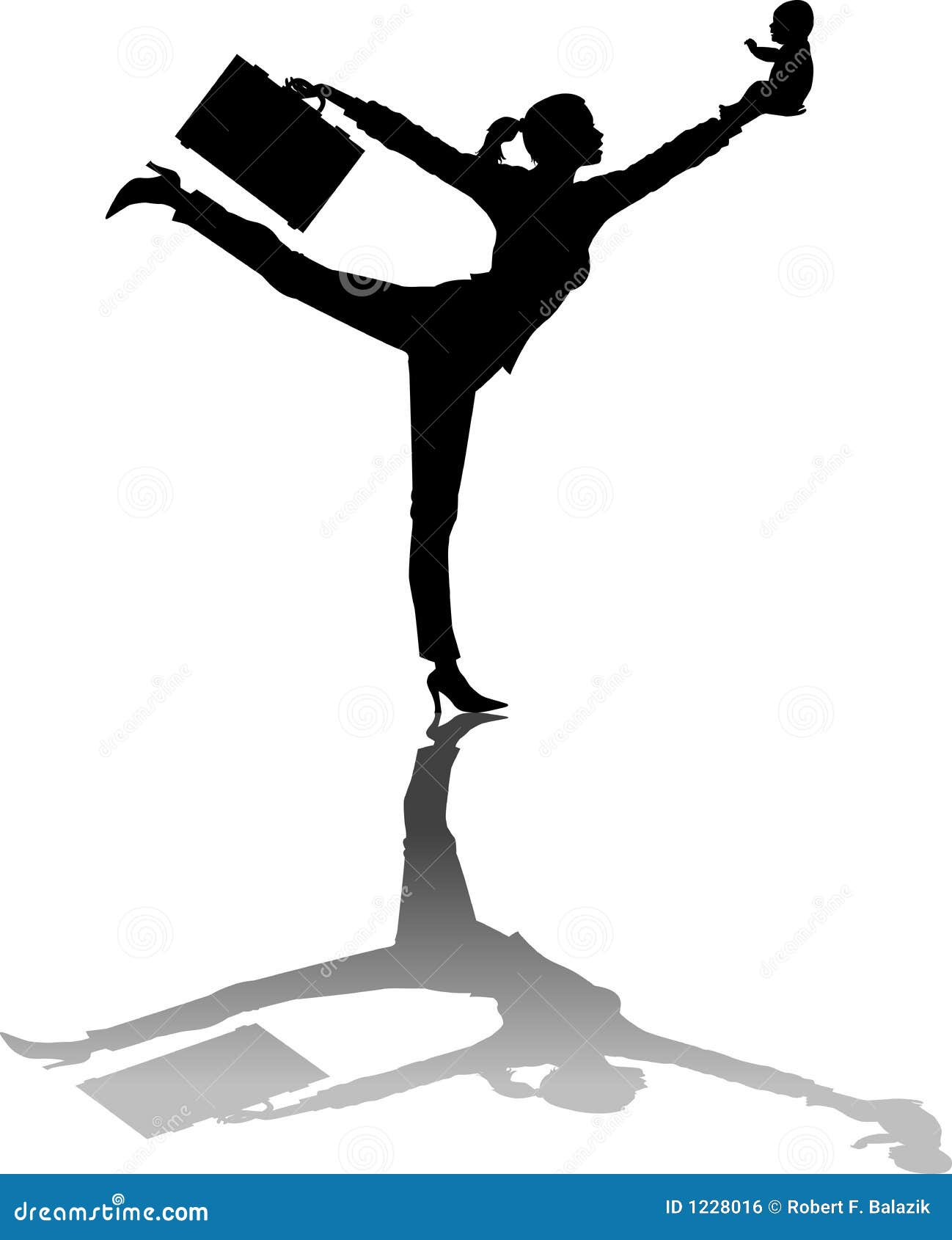 Balancing_act_02 stock vector. Illustration of infant - 1228016