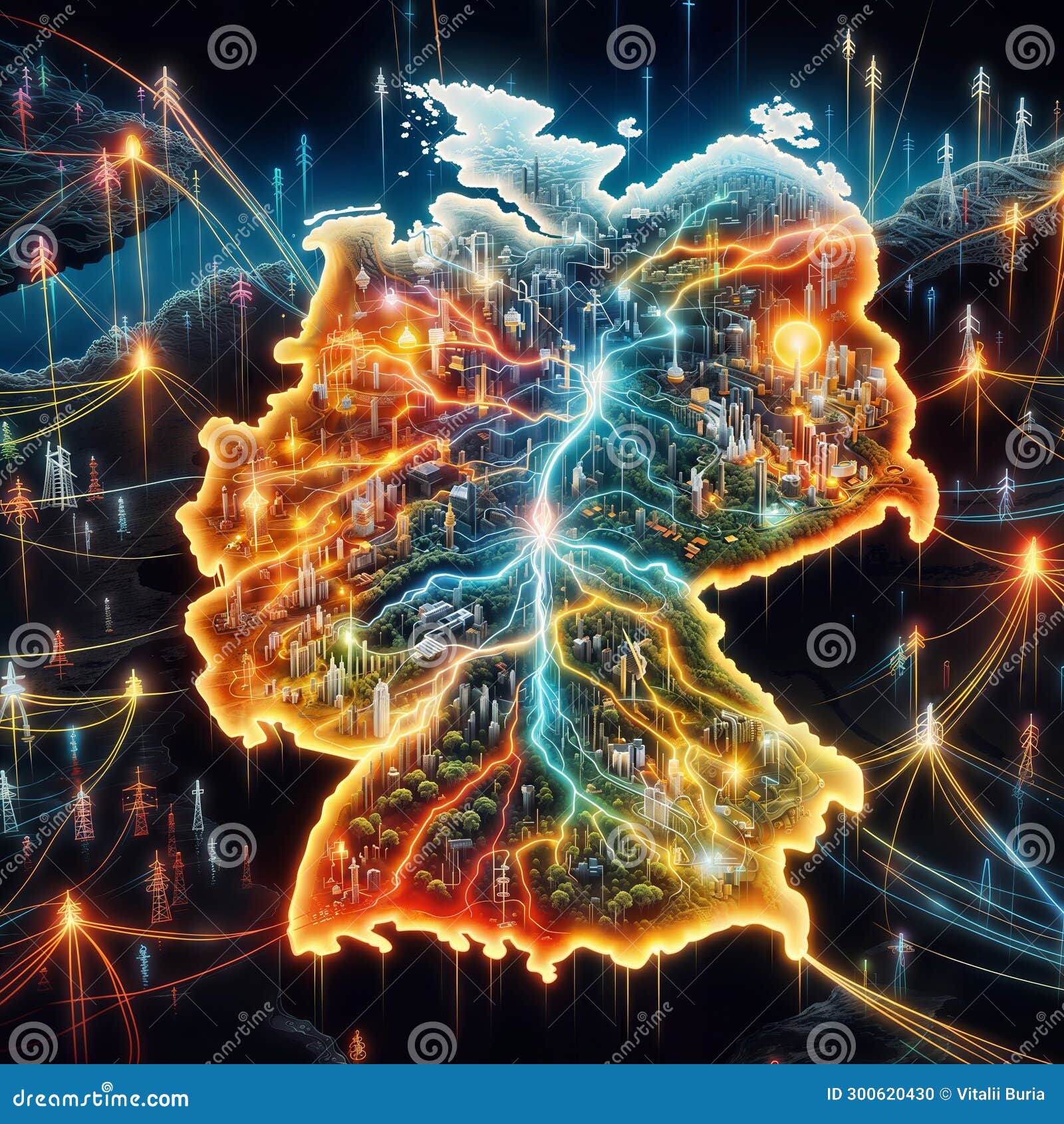 Mapping the Supply and Demand in Germany S Power Grid (Image of the ...