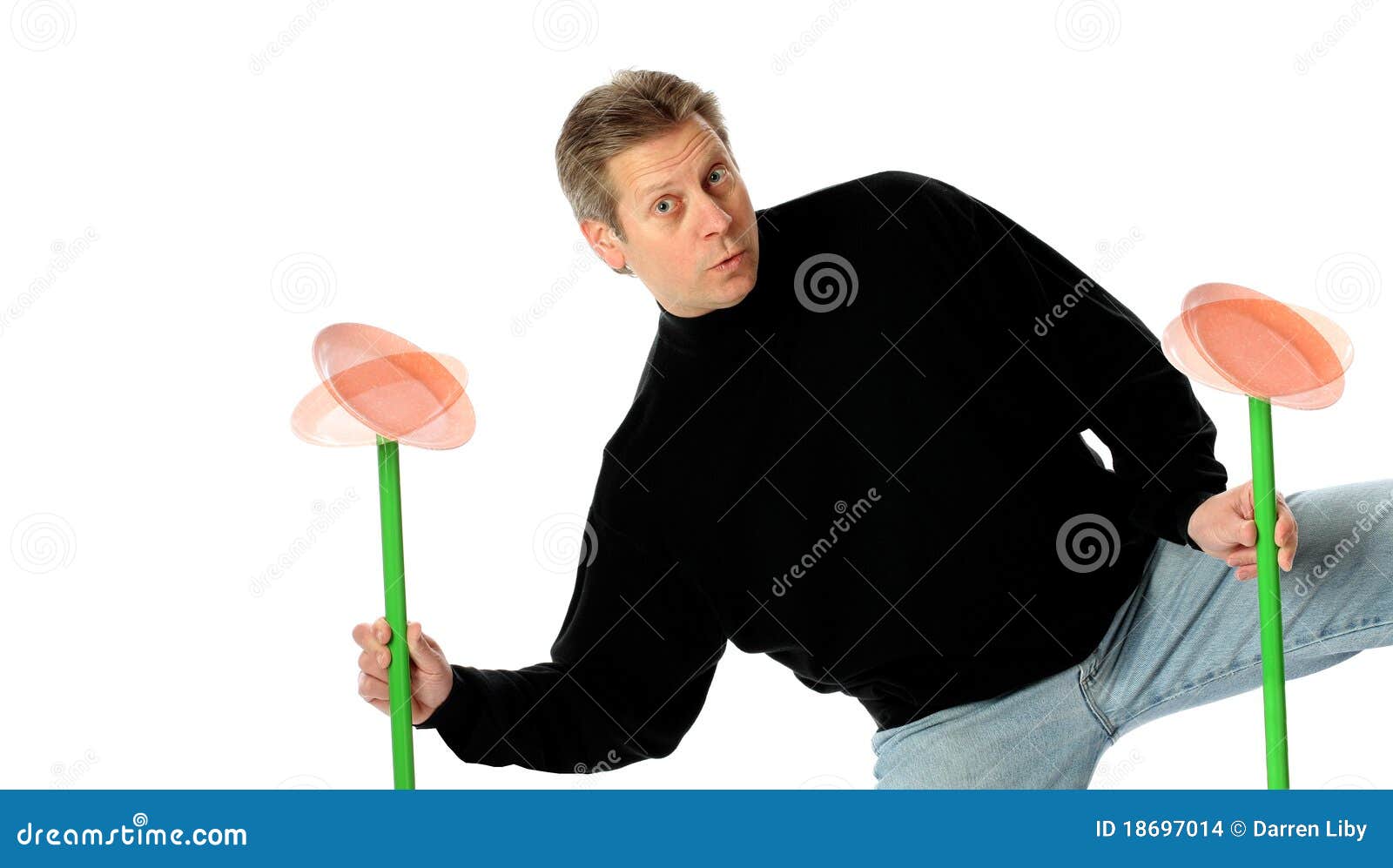 Balancing Act with Plates stock photo. Image of manage - 18697014