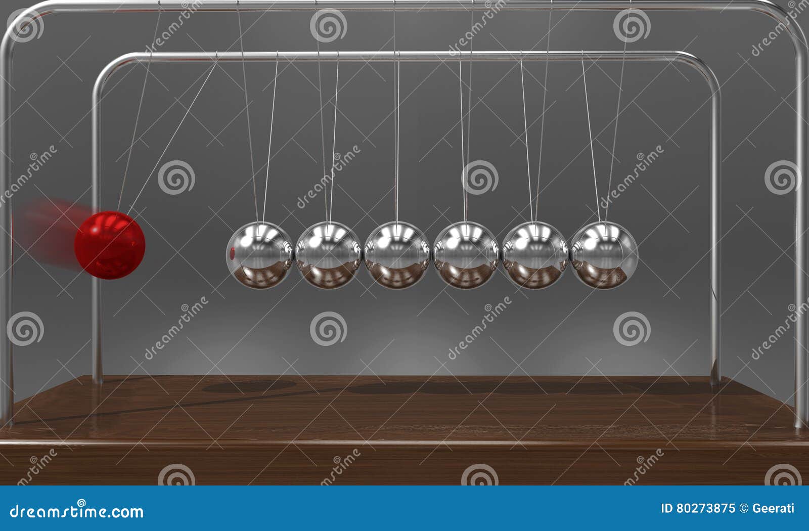 Newton`s Cradle, Action And Reaction Concept, Series Of Swinging ...