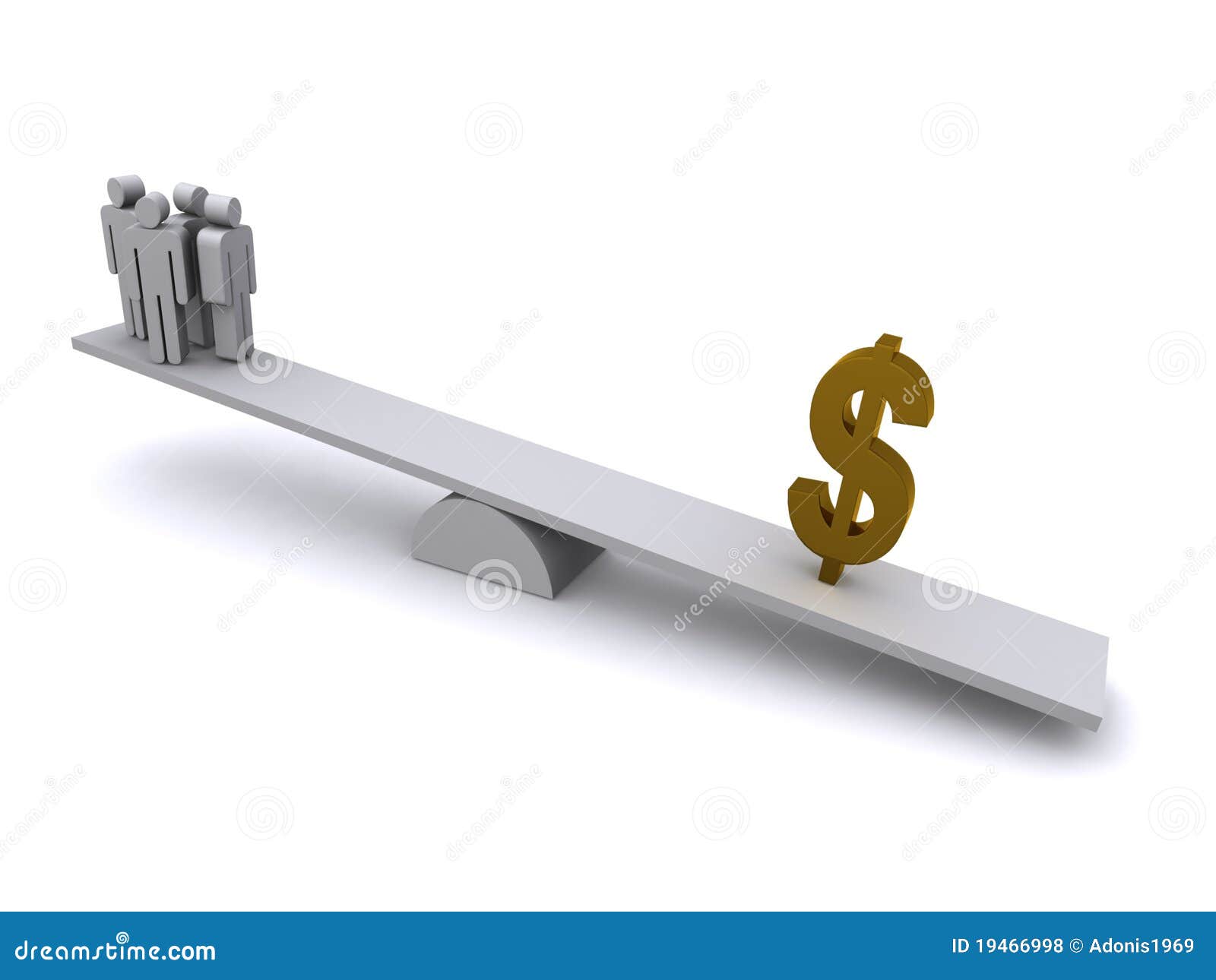 Balancing the budget stock illustration. Illustration of weigh - 19466998