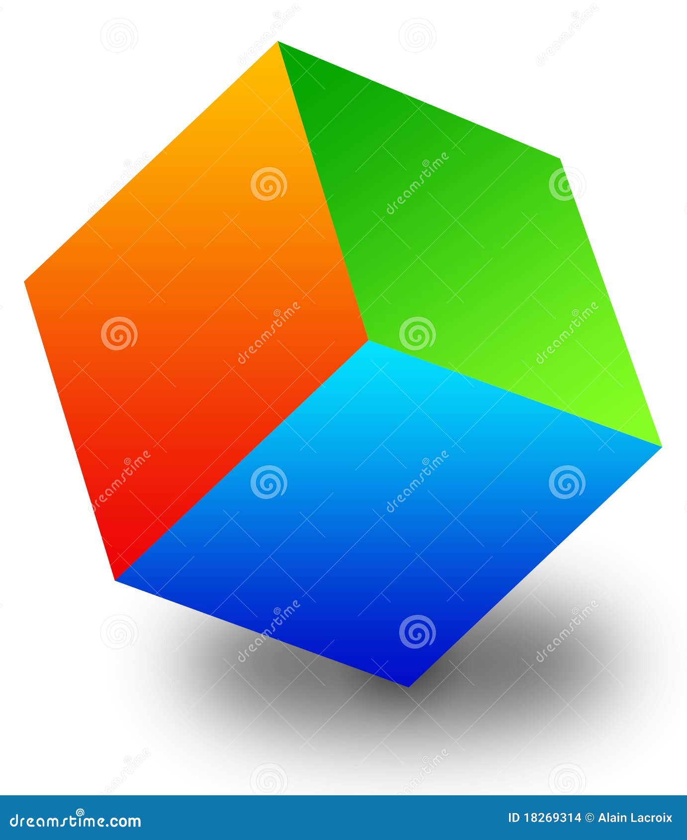 Balancing cube stock illustration. Illustration of layout - 18269314