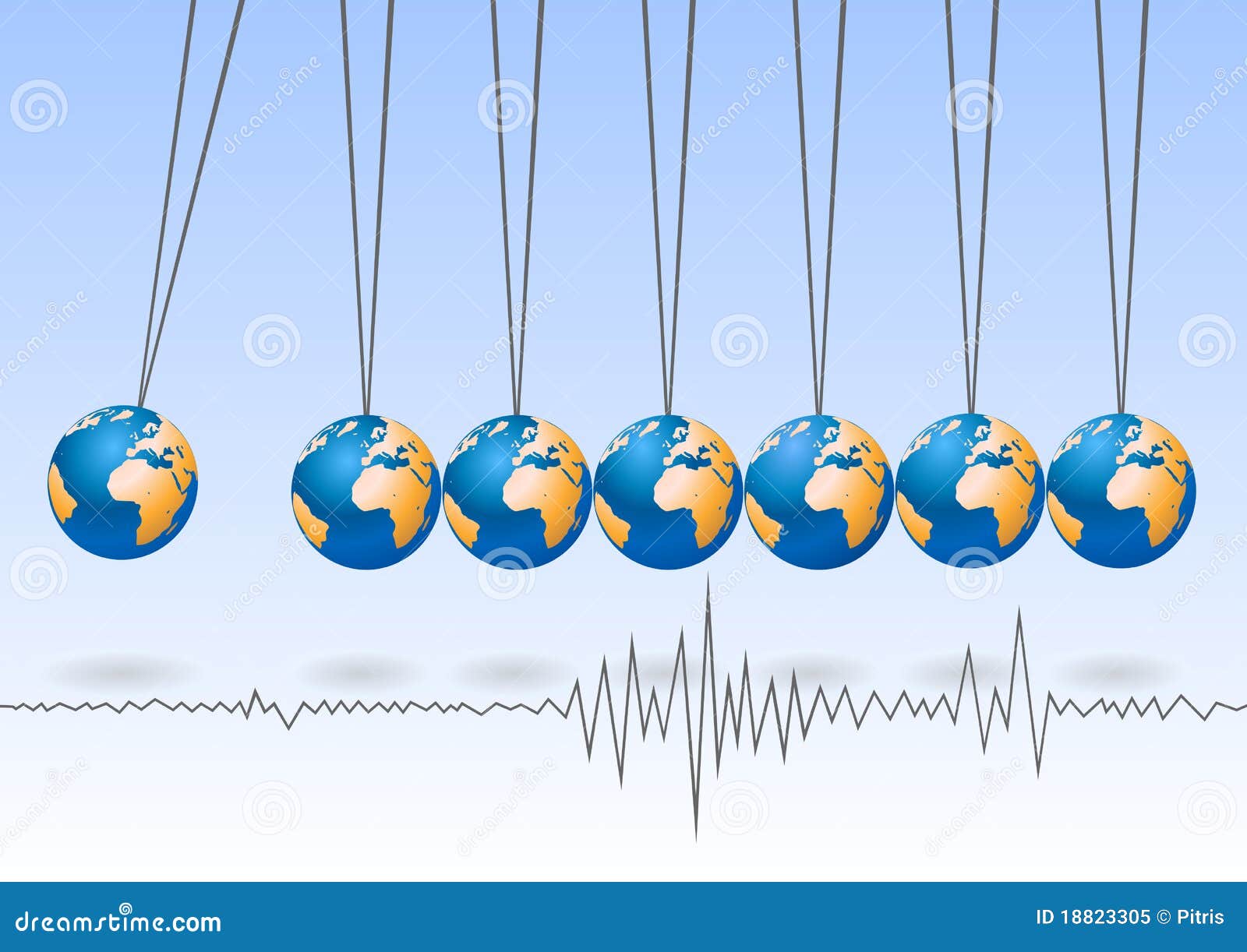 Balancing earth ball stock vector. Illustration of accuracy - 18823305
