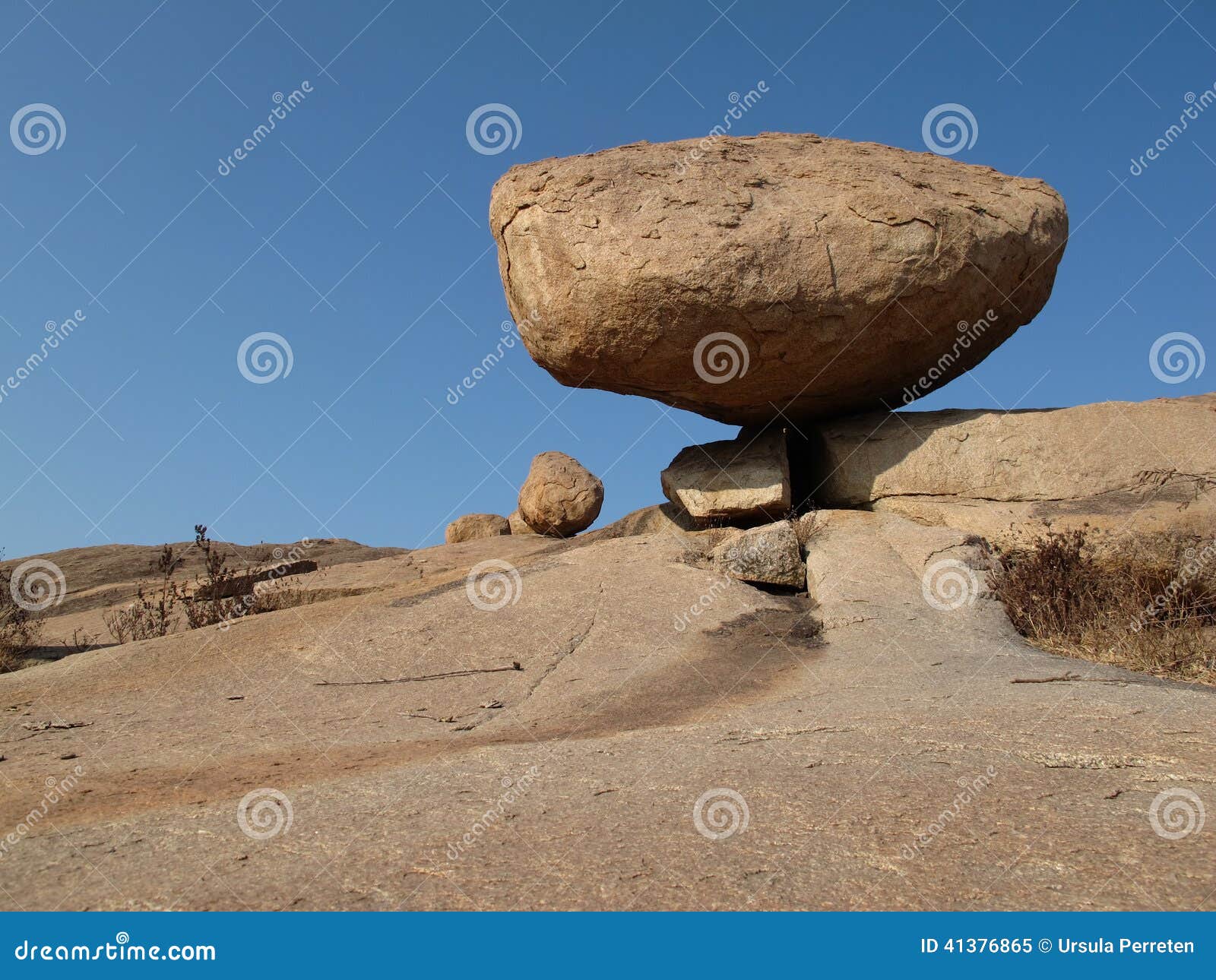 Balancing granite boulder stock image. Image of granite - 41376865