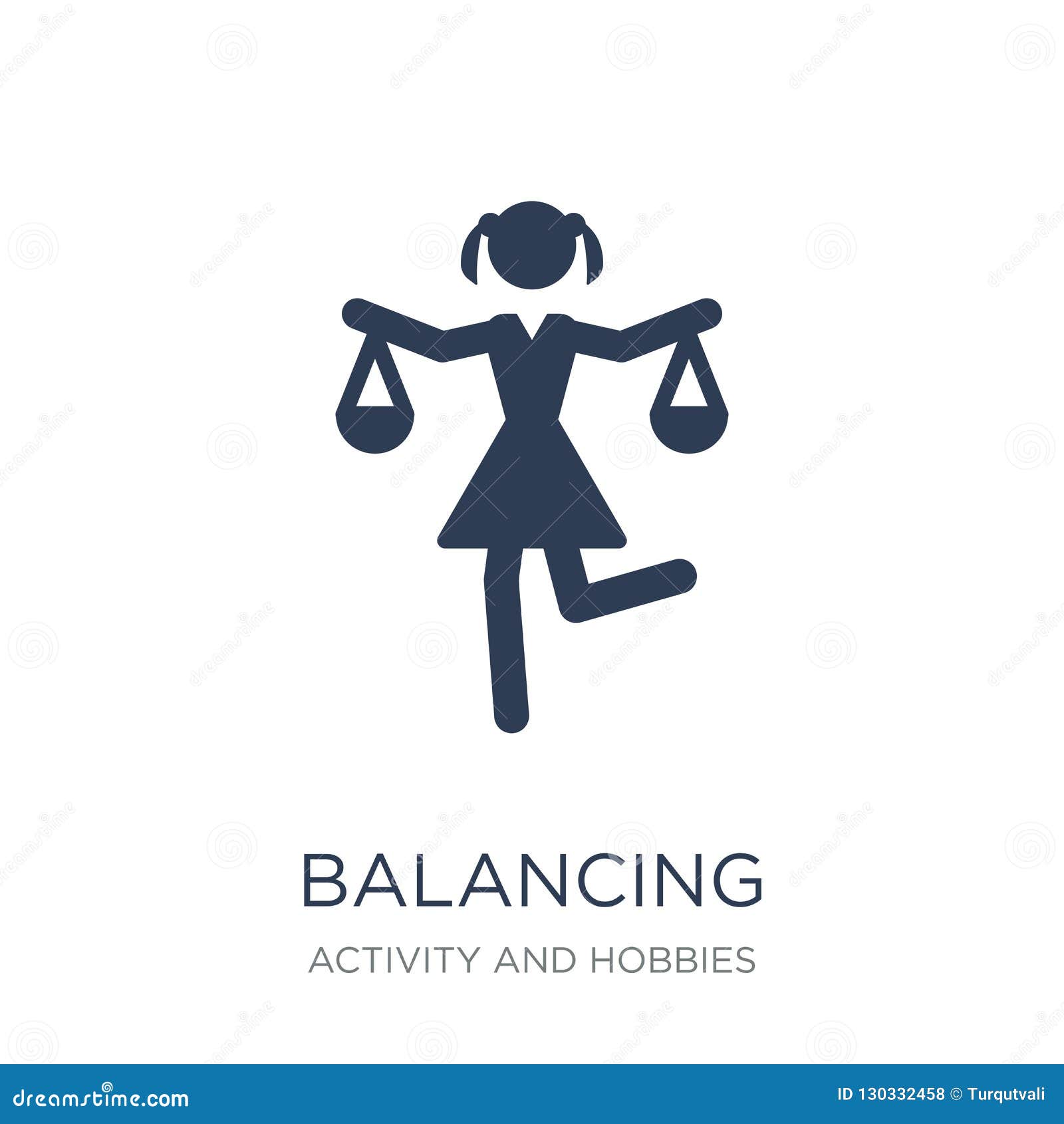 Balancing Icon. Trendy Flat Vector Balancing Icon on White Background ...