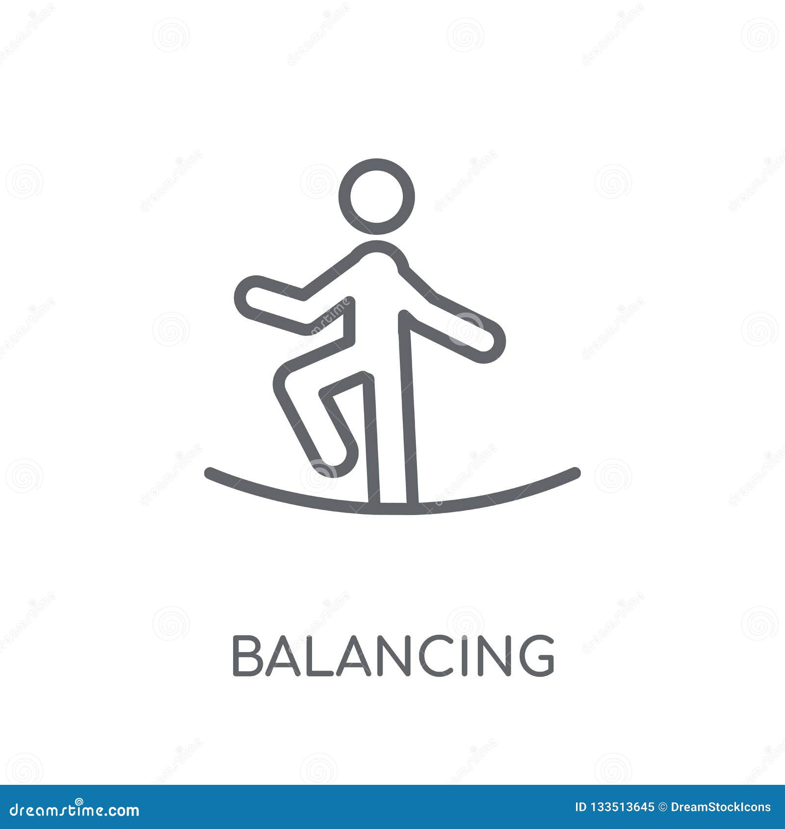 Linear Balancing Icon From Activity And Hobbies Outline Collection ...