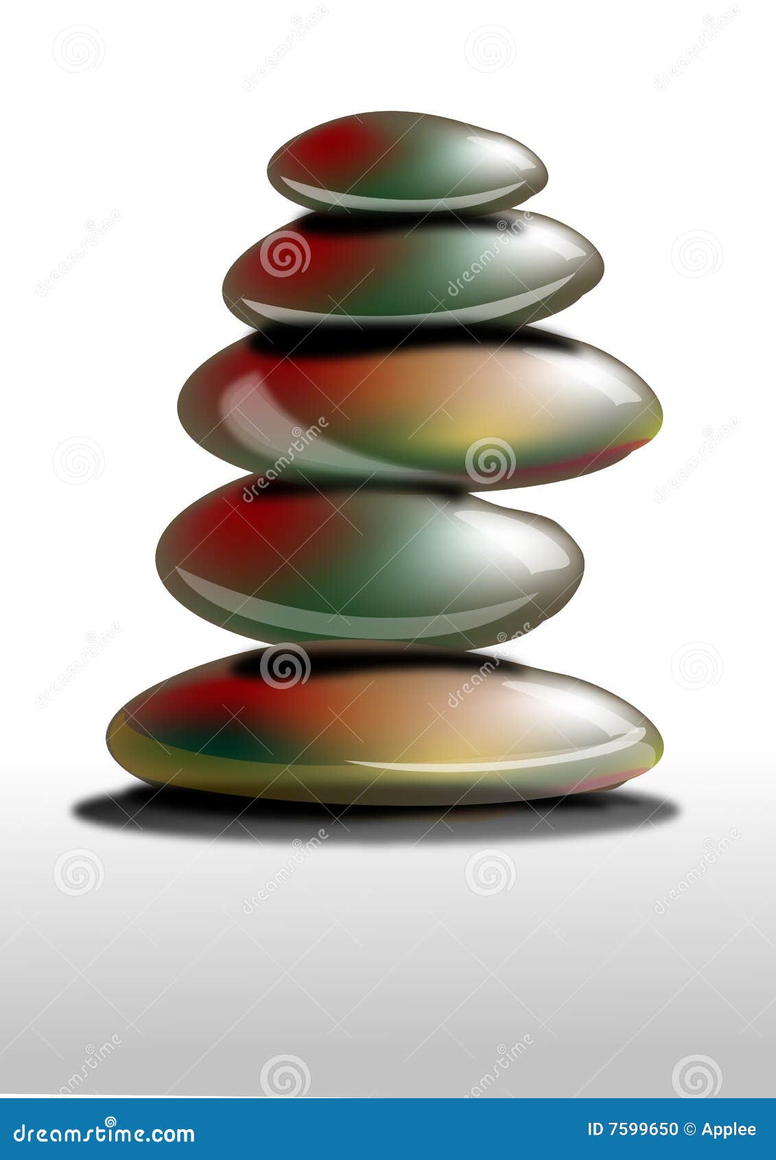 Balanced stones stock vector. Illustration of balancing - 7599650