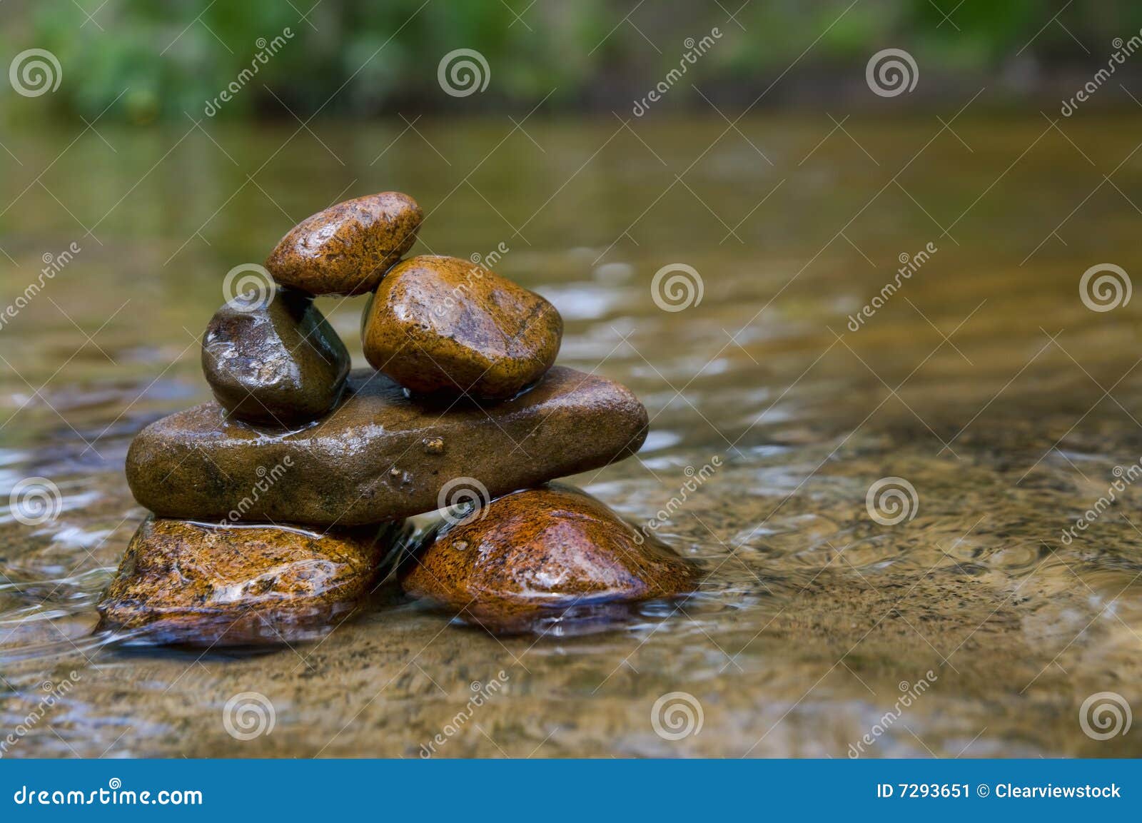 Balancing rocks stock image. Image of creek, stack, balancing - 7293651