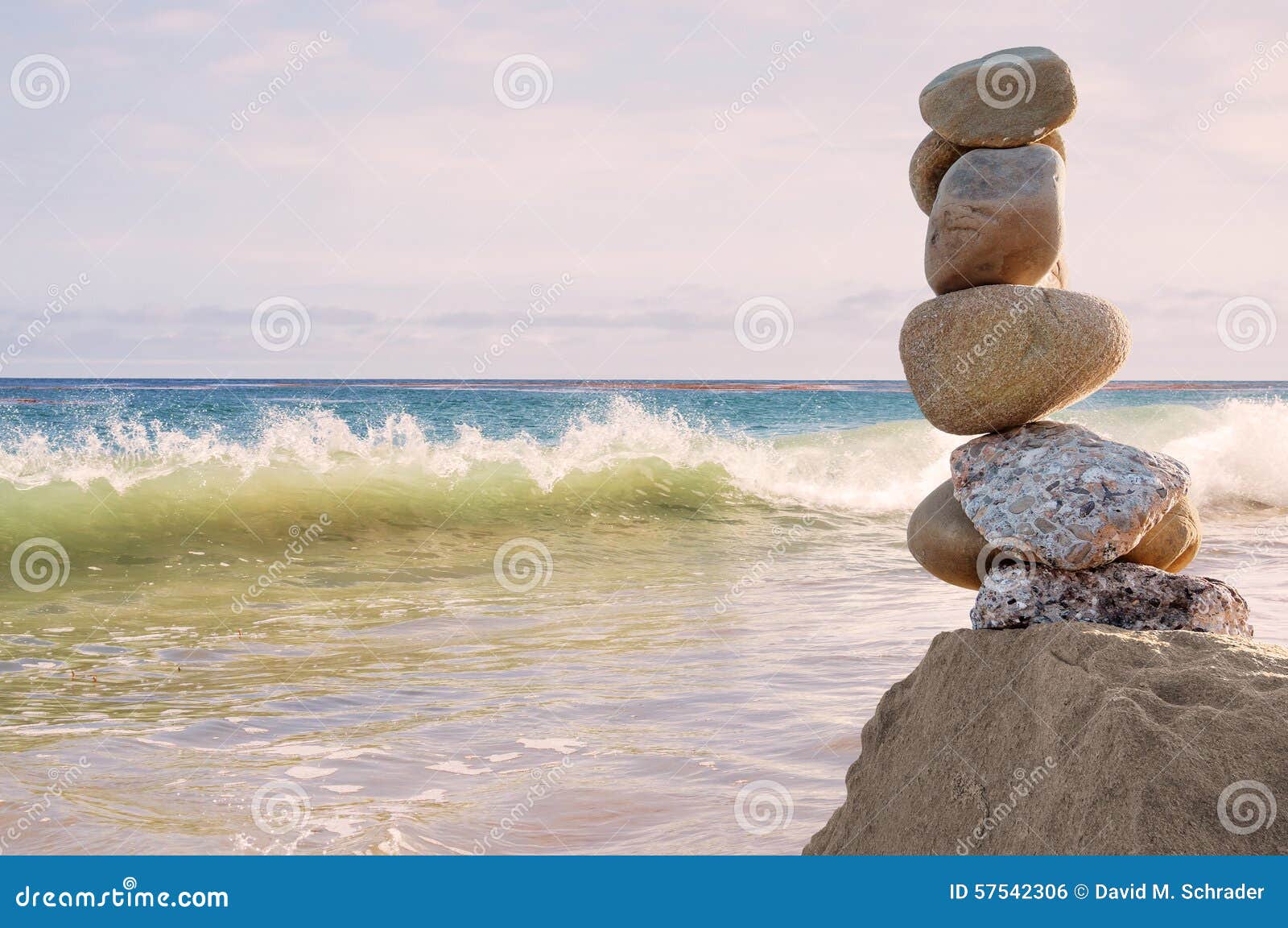 Balancing Rocks Seascape stock photo. Image of balanced - 57542306