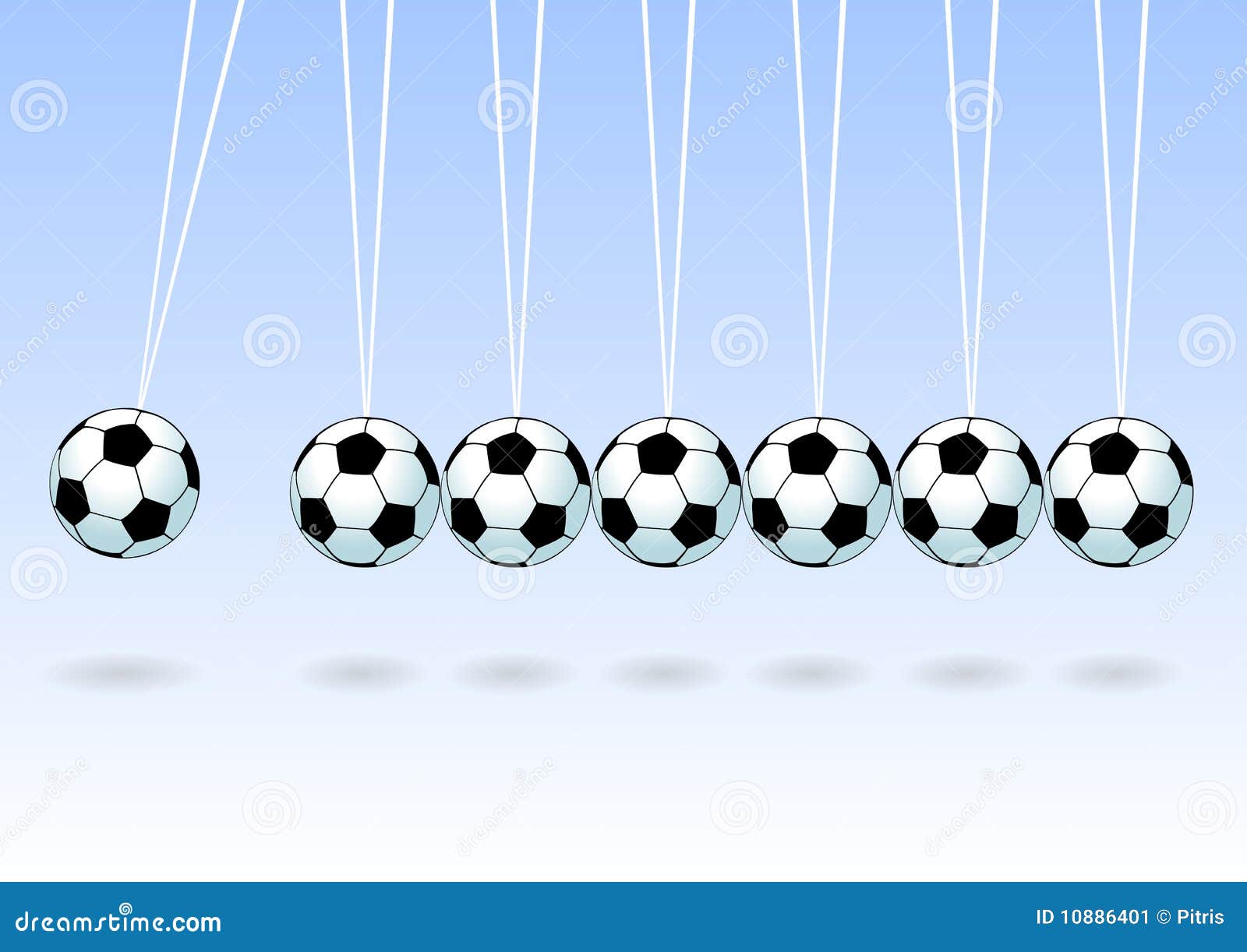Balancing soccer ball stock vector. Illustration of pattern - 10886401
