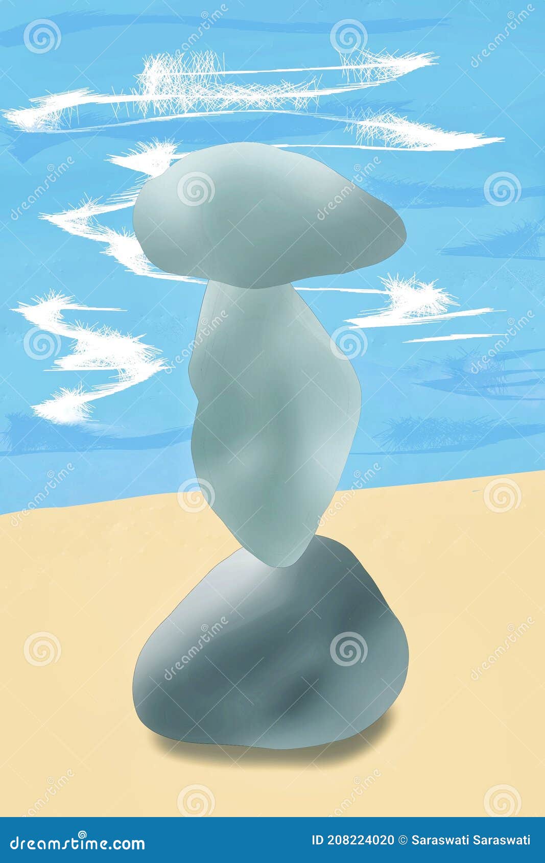 Balancing Stone Art, Abstract Background for Decoration Stock ...