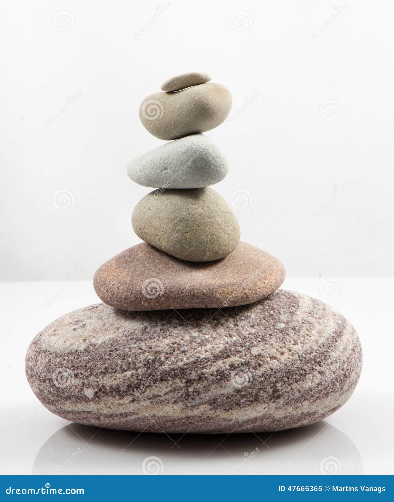 Balancing Stones Isolated on White Background Stock Image - Image of ...