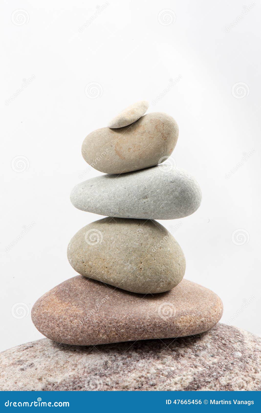 Balancing Stones Isolated on White Background Stock Photo - Image of ...
