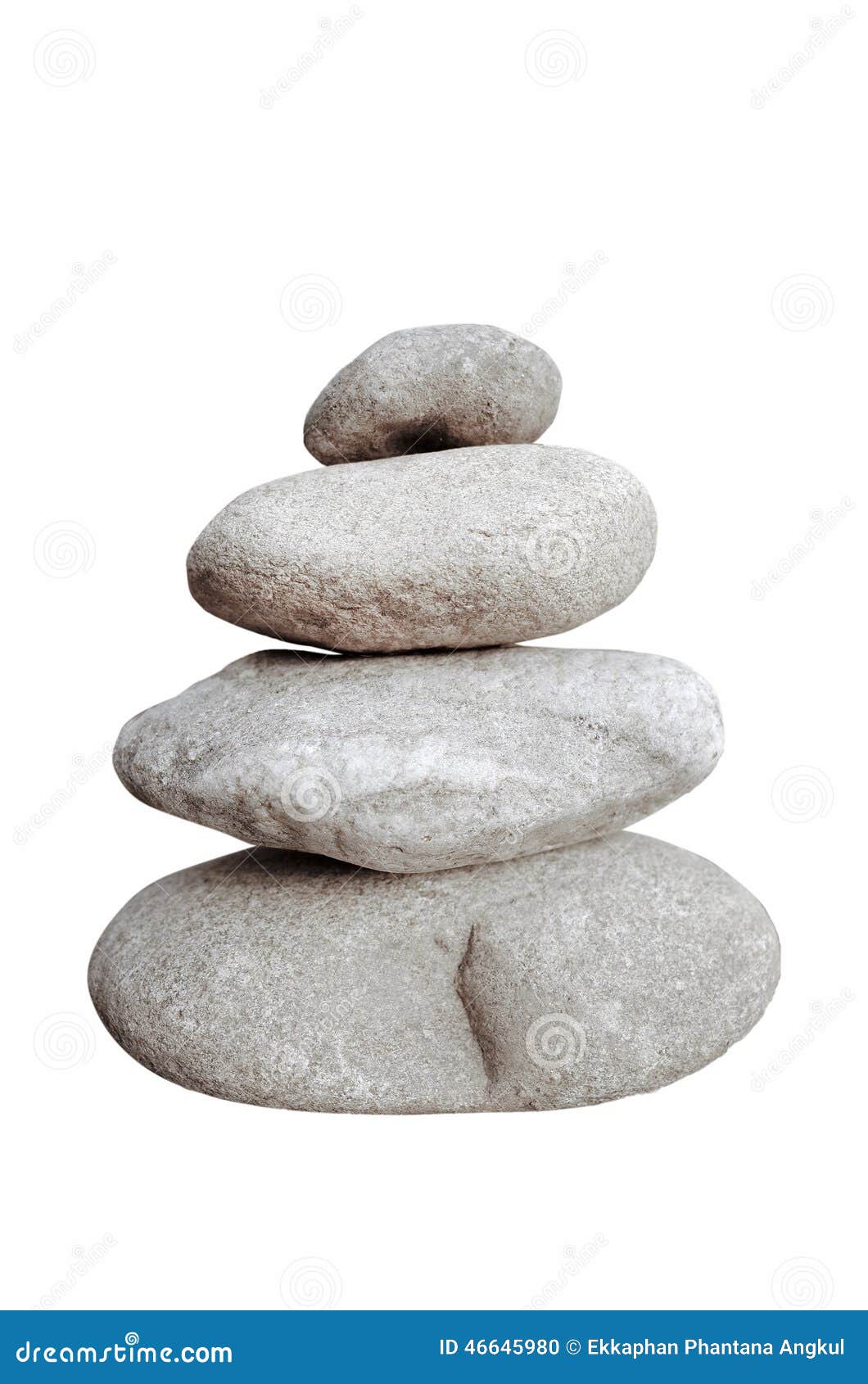 Balancing Stones Isolated on White Background Stock Photo - Image of ...