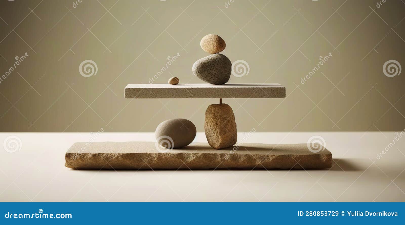 Balancing Stones. Tower of Pebble. Zen Mediation Concept Stock ...