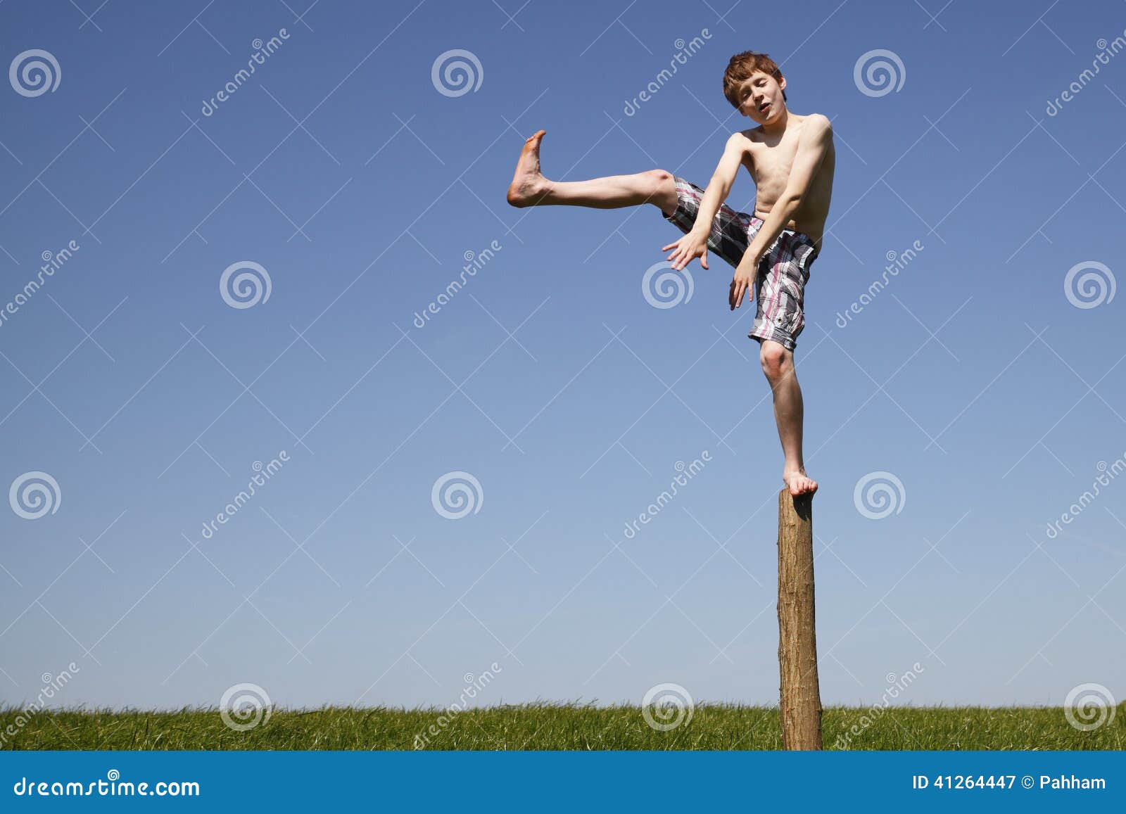 Balancing stock image. Image of balance, meadow, fitness - 41264447