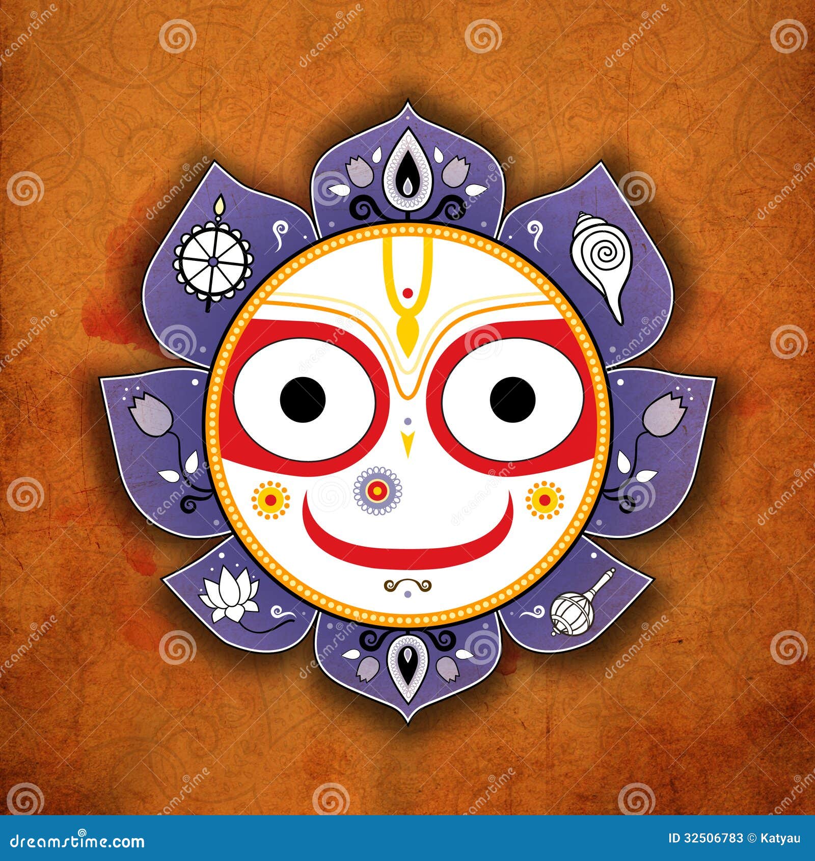 Balarama. stock illustration. Illustration of hindu, crumpled - 32506783