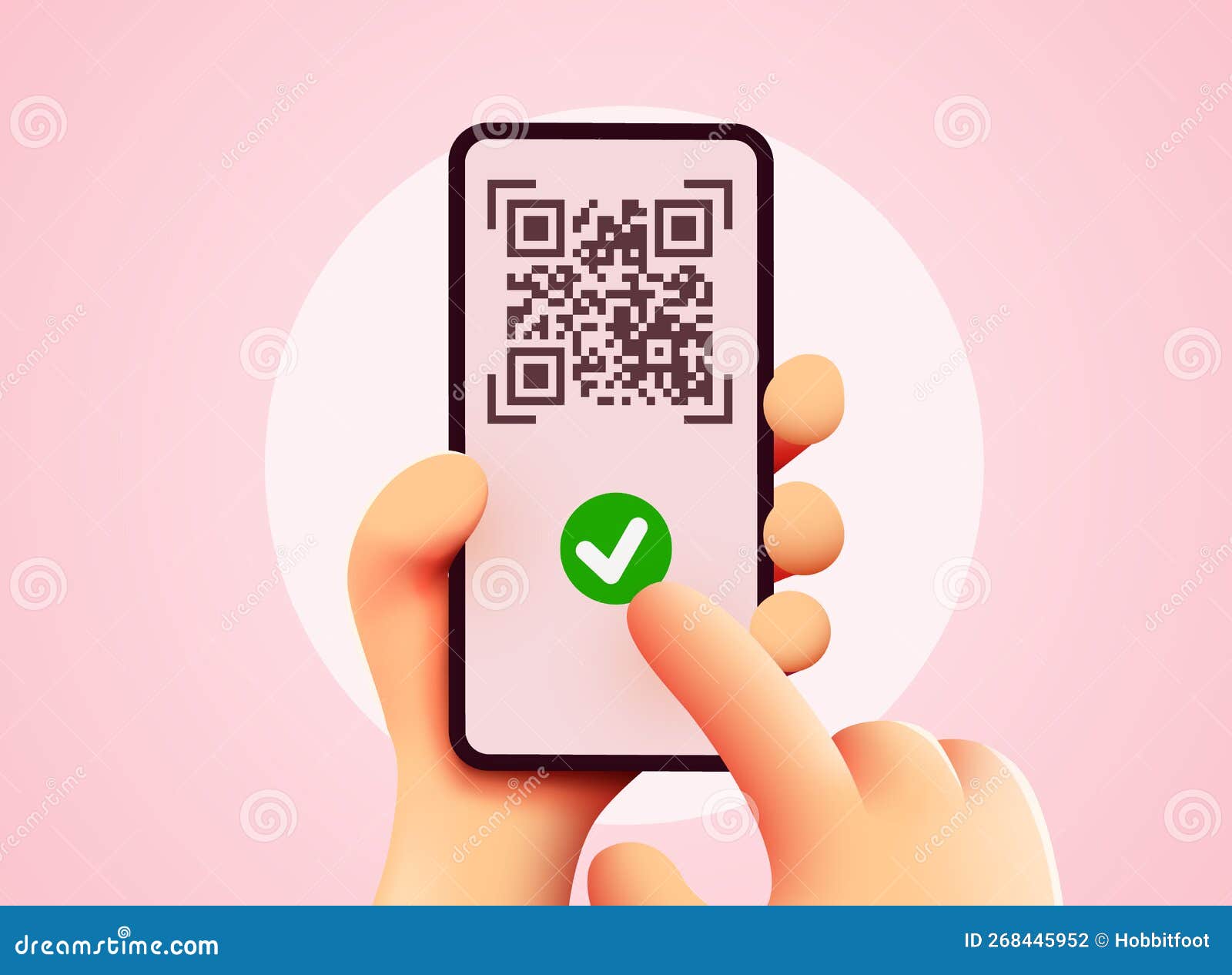 Balayage Du Code Qr Avec Un Smartphone Mobile Qr Code Paiement E Porte