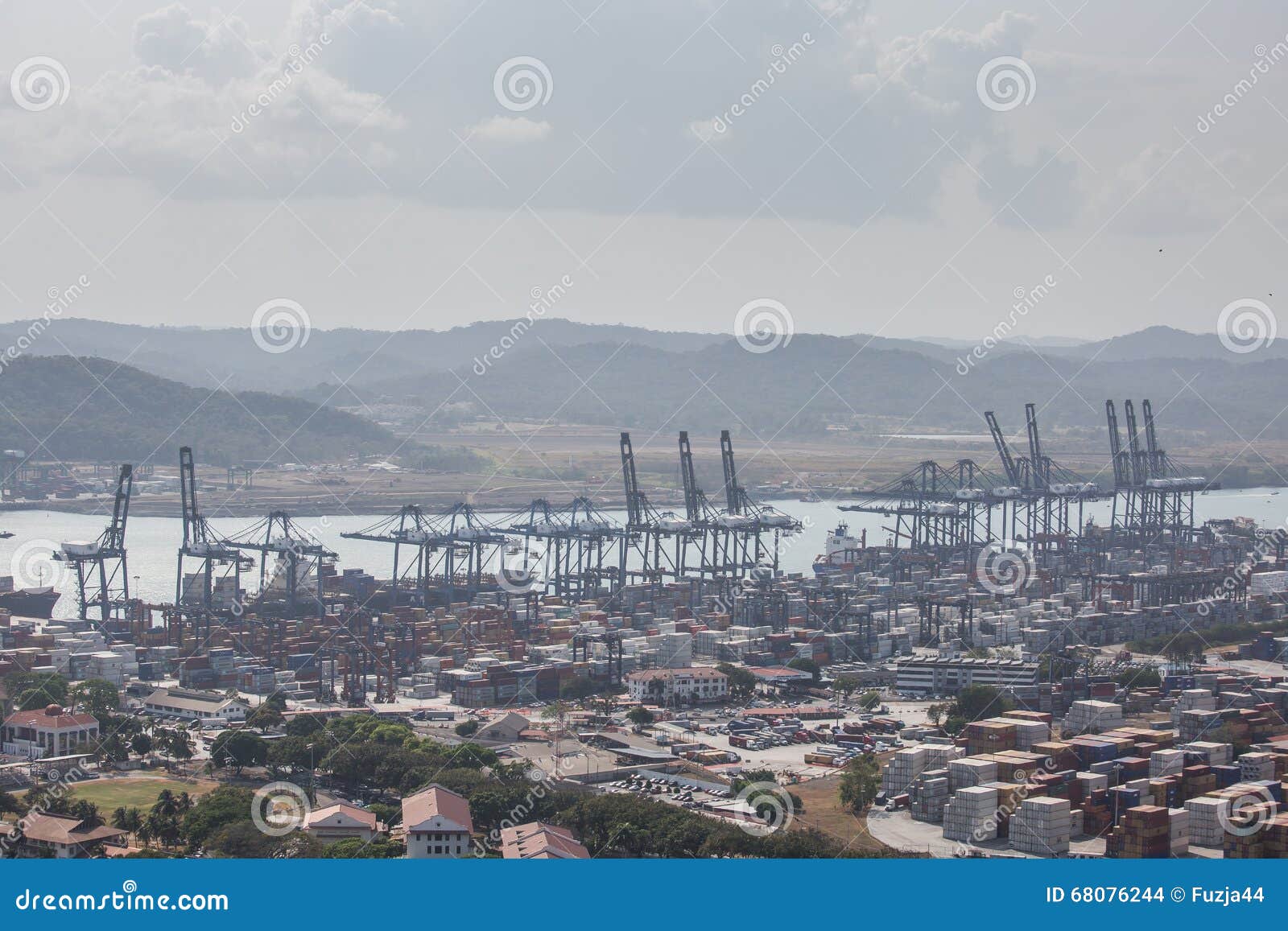 Balboa Port Container Terminal Editorial Stock Image - Image of ...