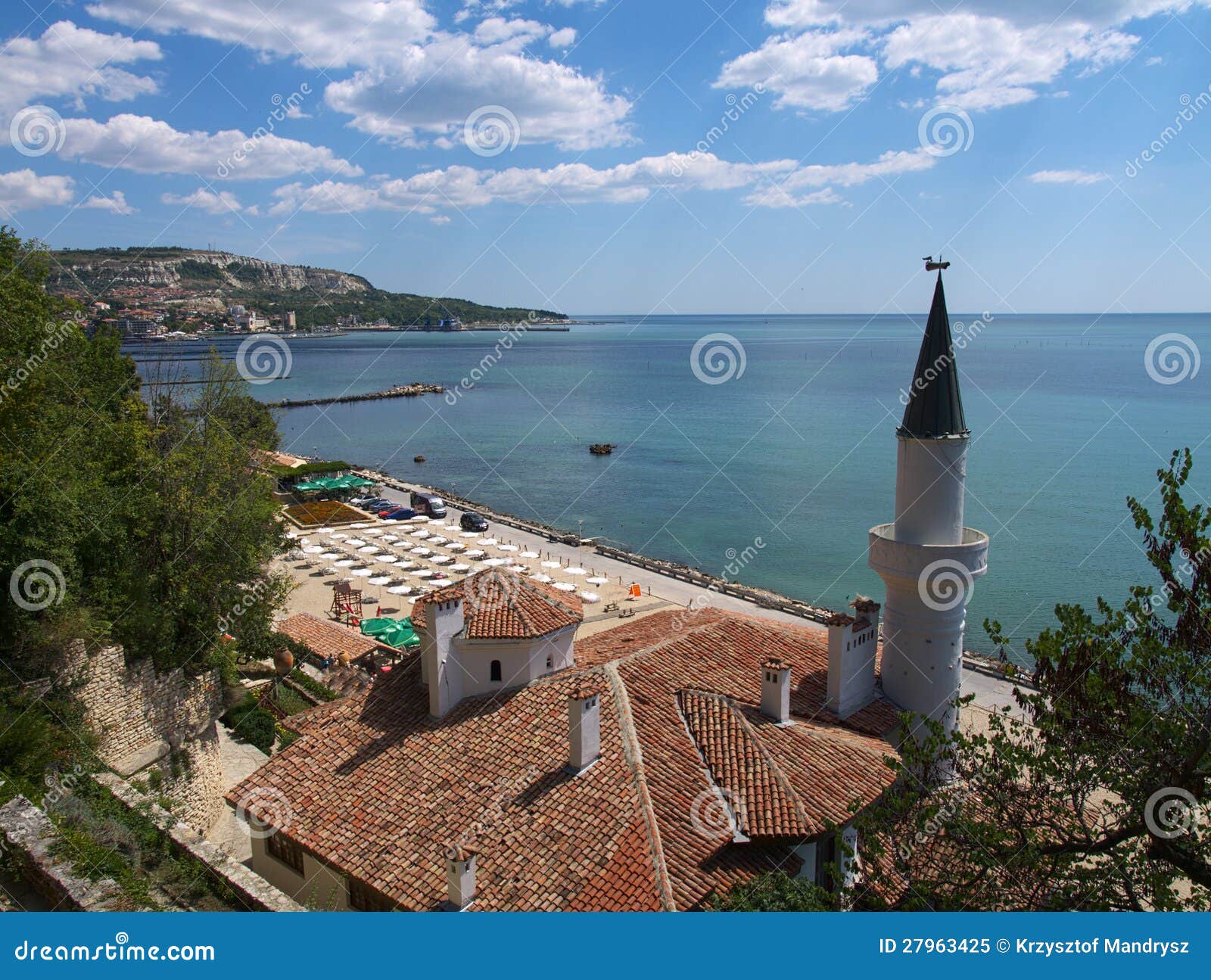 Balchik stock image. Image of bulgaria, scene, town, palace - 27963425