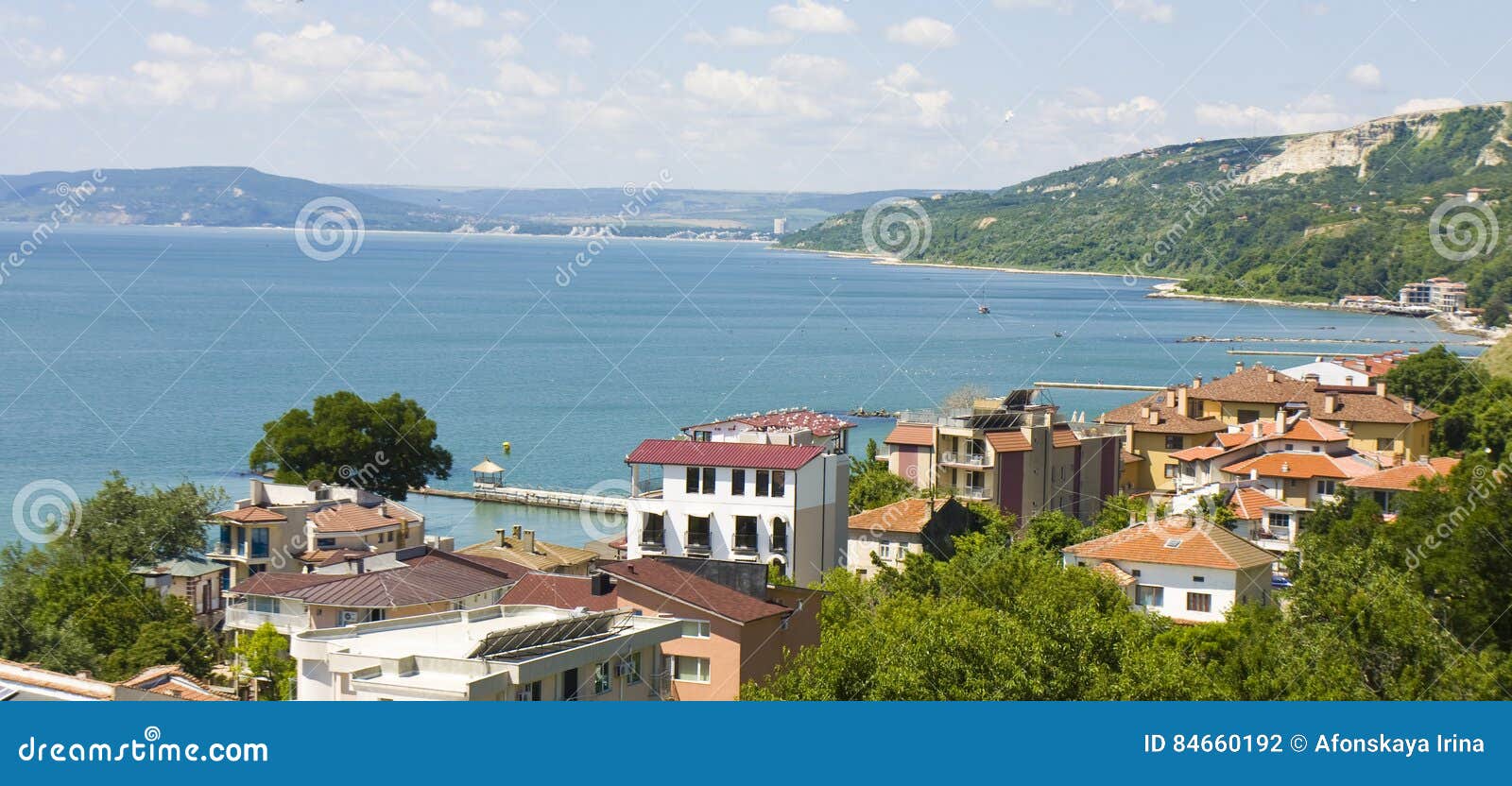 Balchik, Bulgaria fotografia stock. Immagine di arancione - 84660192