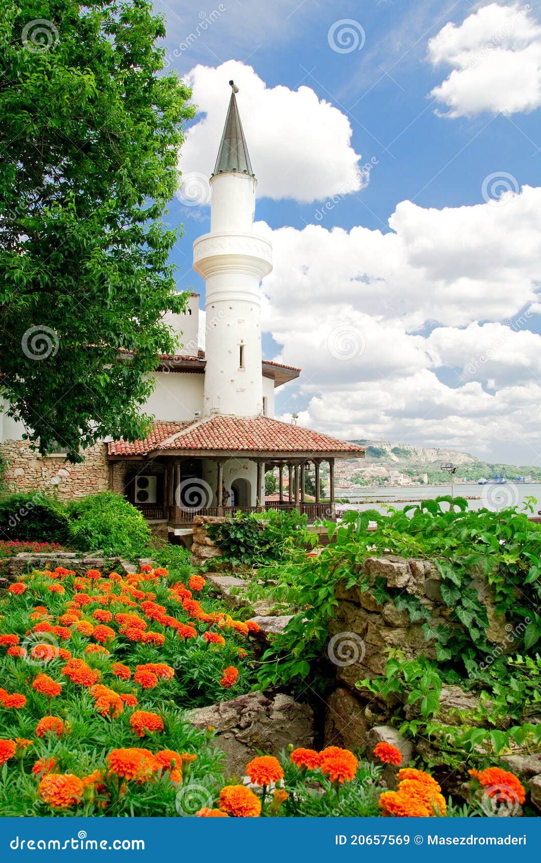 Balchik Palace and gardens stock image. Image of tourism - 20657569