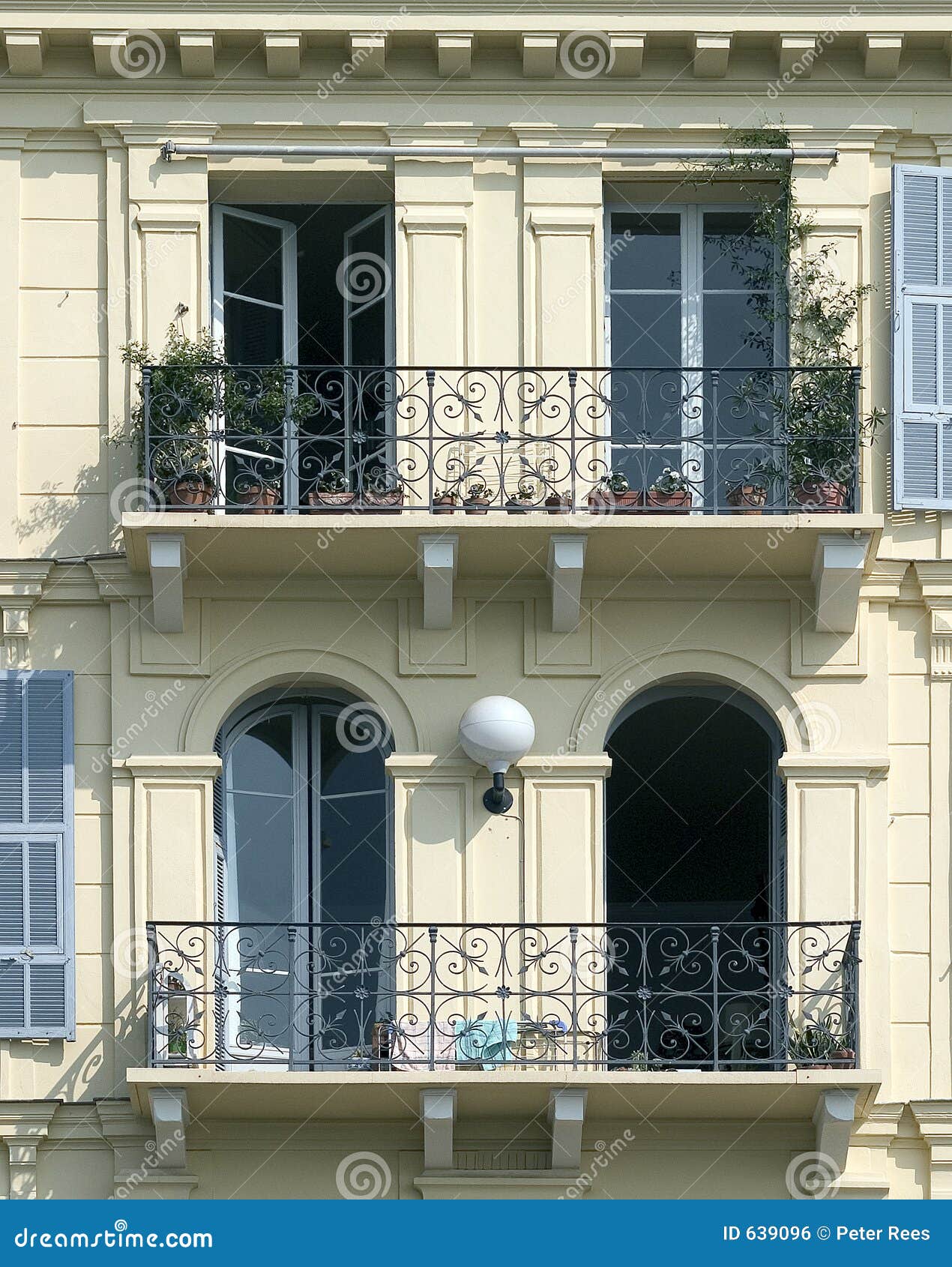 Balconies stock photo. Image of mediterranean, buildings - 639096