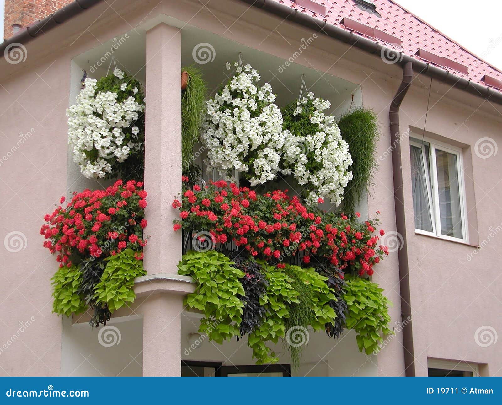 Balcony stock image. Image of blossom, balcony, white, green - 19711