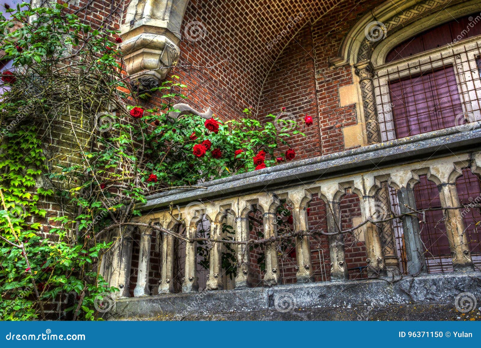 Balcony of an Abandoned Mansion Stock Photo - Image of dilapidated ...