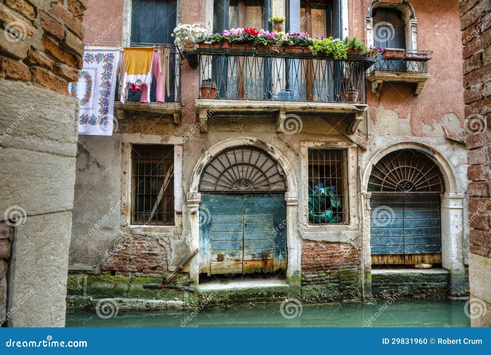 Balcony, Canal, Venice, Italy Stock Photo - Image of architecture ...