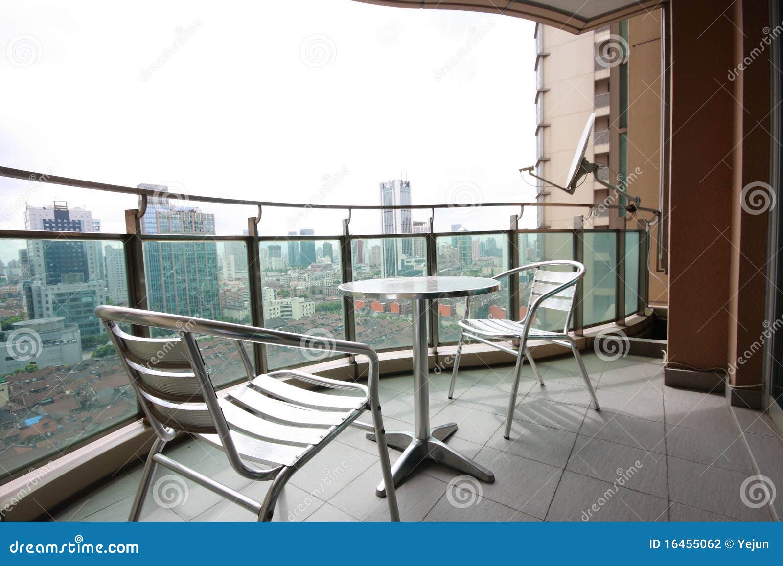 Balcony of an apartment stock photo. Image of floor, rent - 16455062