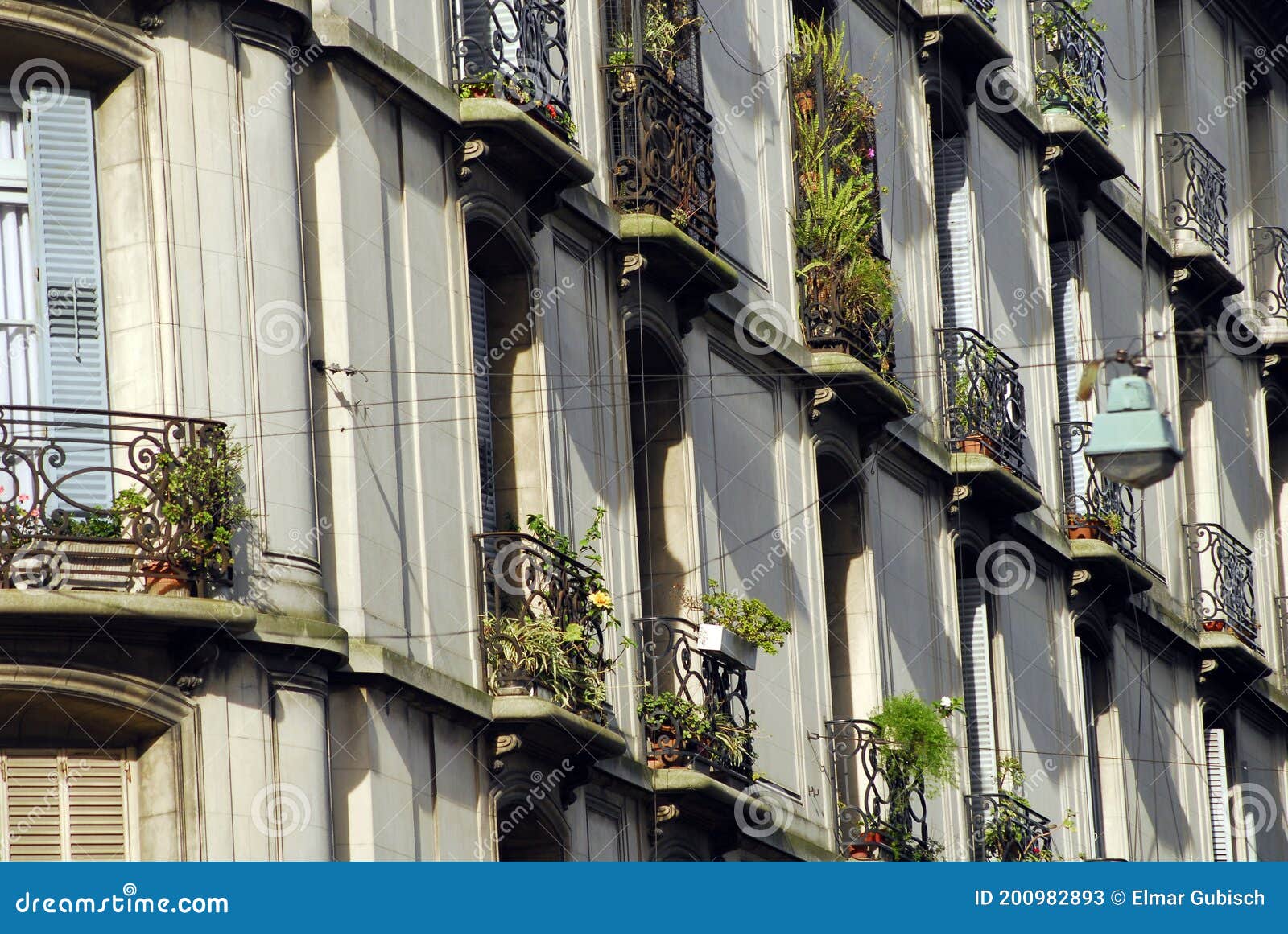 Balcony at an Apartment Building Stock Image - Image of architecture ...