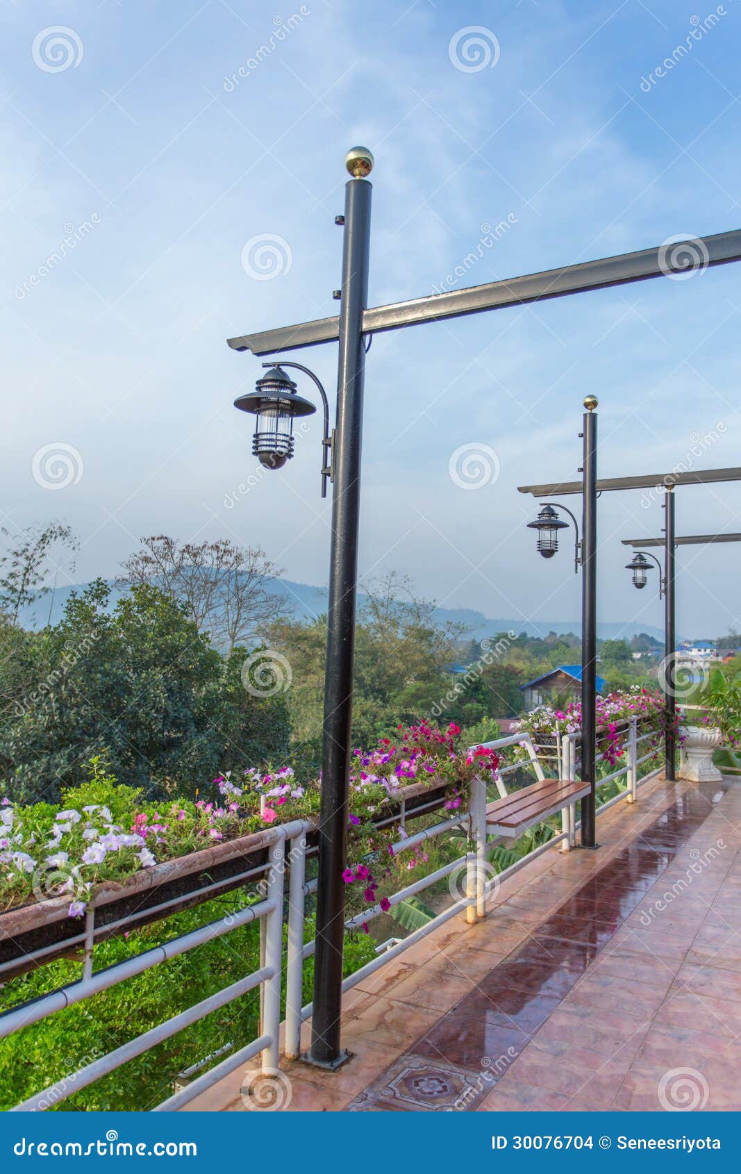 Balcony stock photo. Image of suburb, back, homes, construction - 30076704