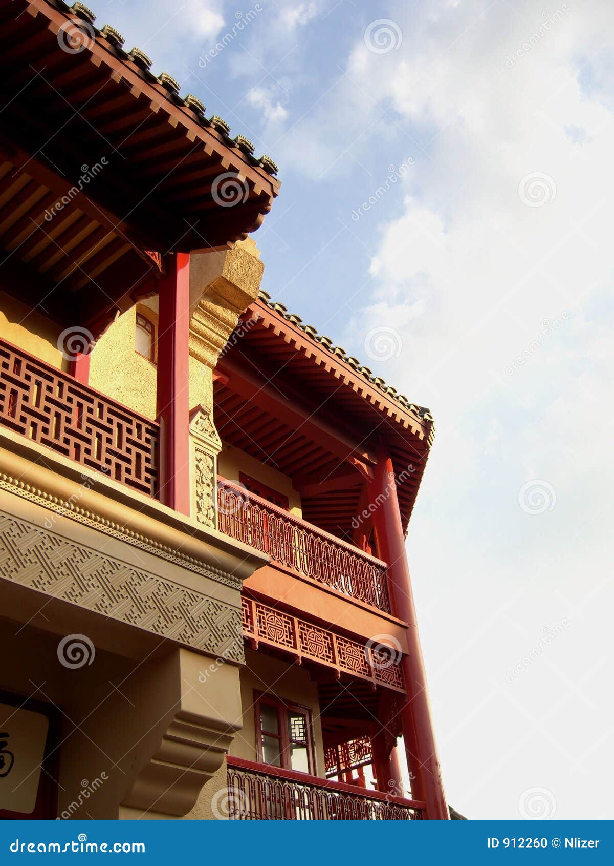 Balcony in China stock photo. Image of vertical, space - 912260